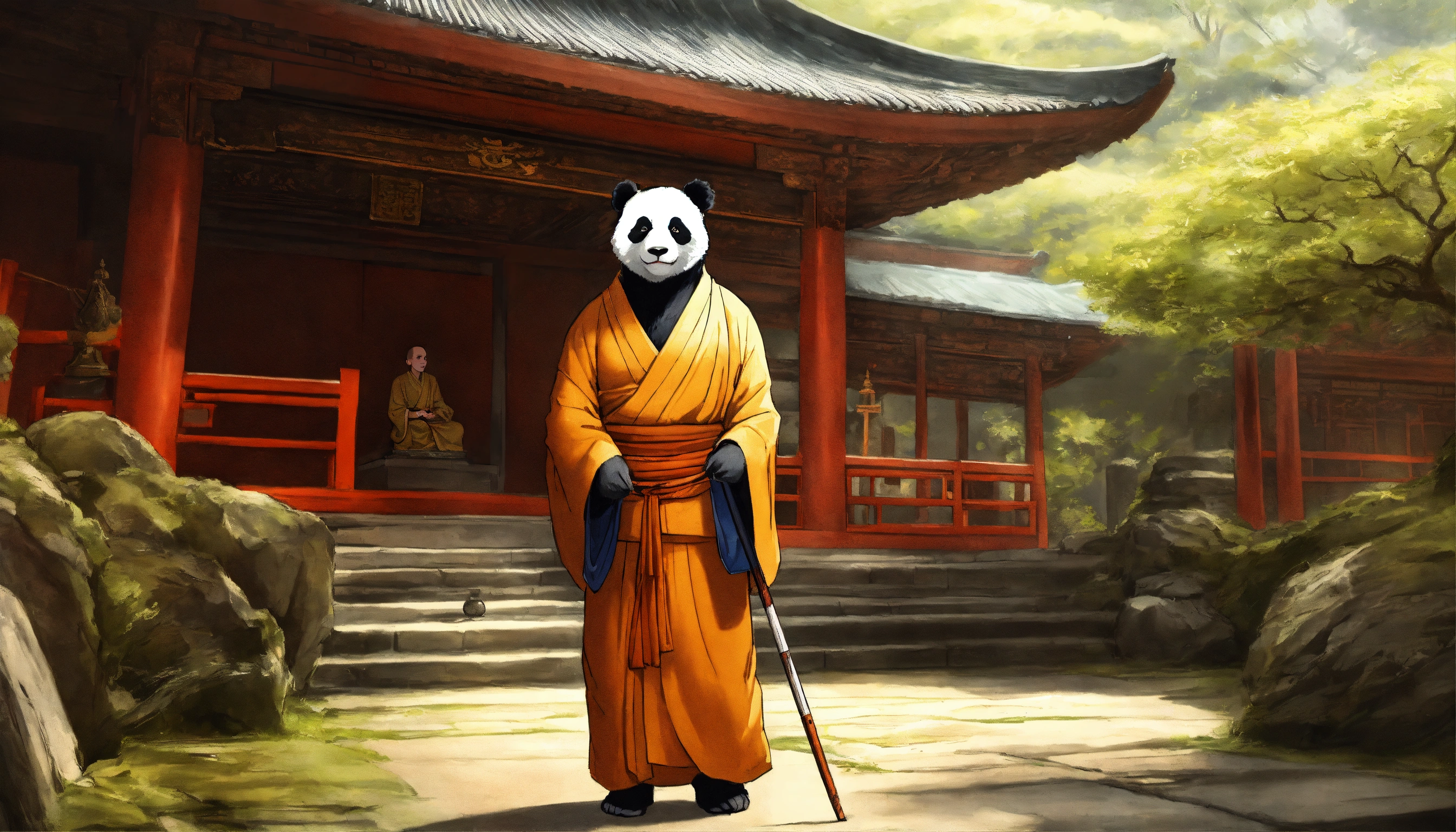 Lexica - Masterpiece, best quality, an anthropomorphic panda wearing a ...