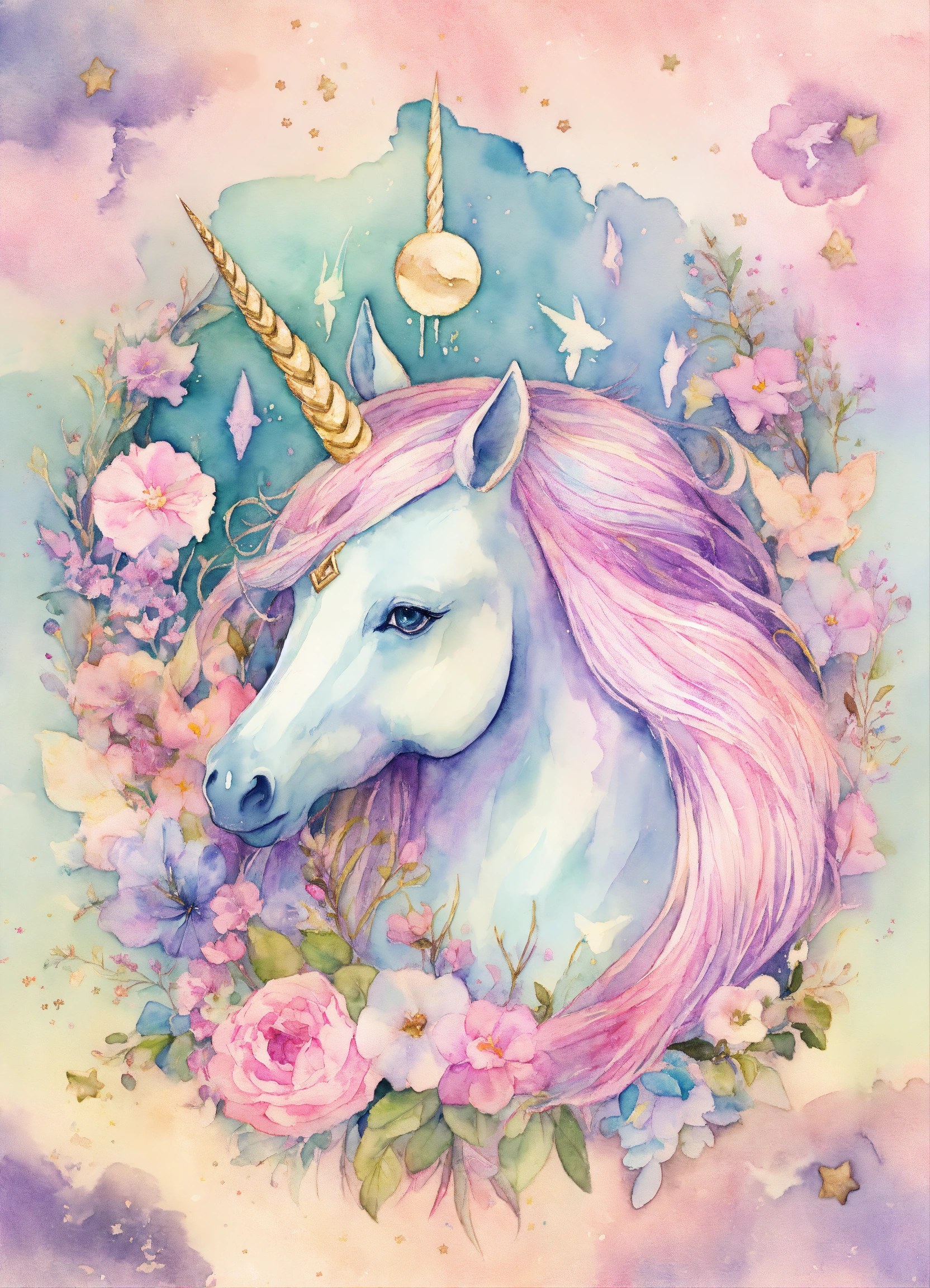 Lexica - Shabby chic dreamy pastel junk journals magical unicorn ...