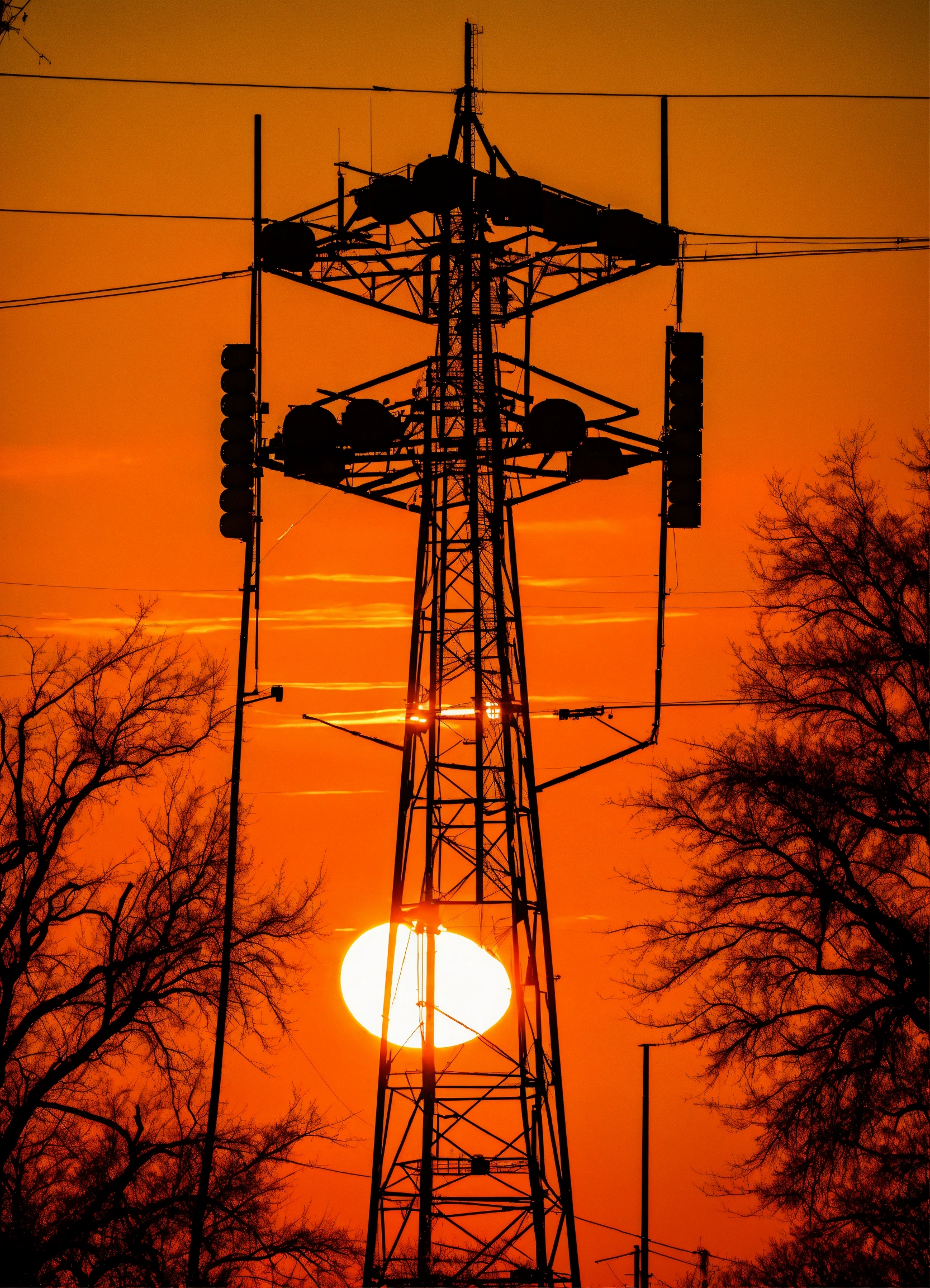Lexica - A television broadcast tower radiating television signal over ...