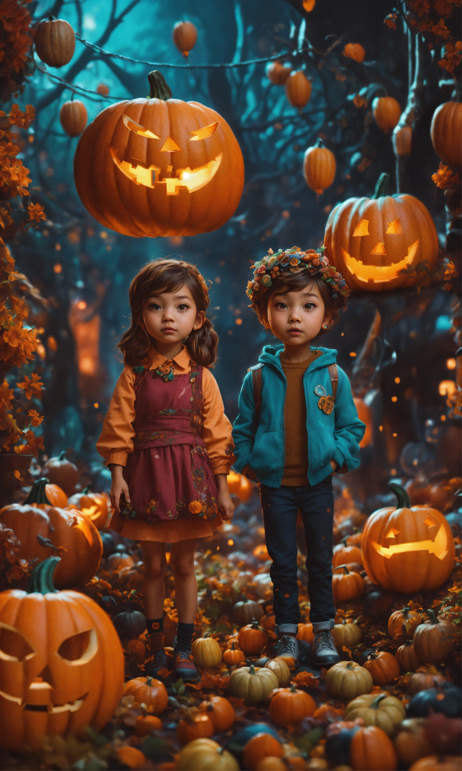 Lexica - Unsplash art, a quirky portrait of a cute girl and boy couples ...