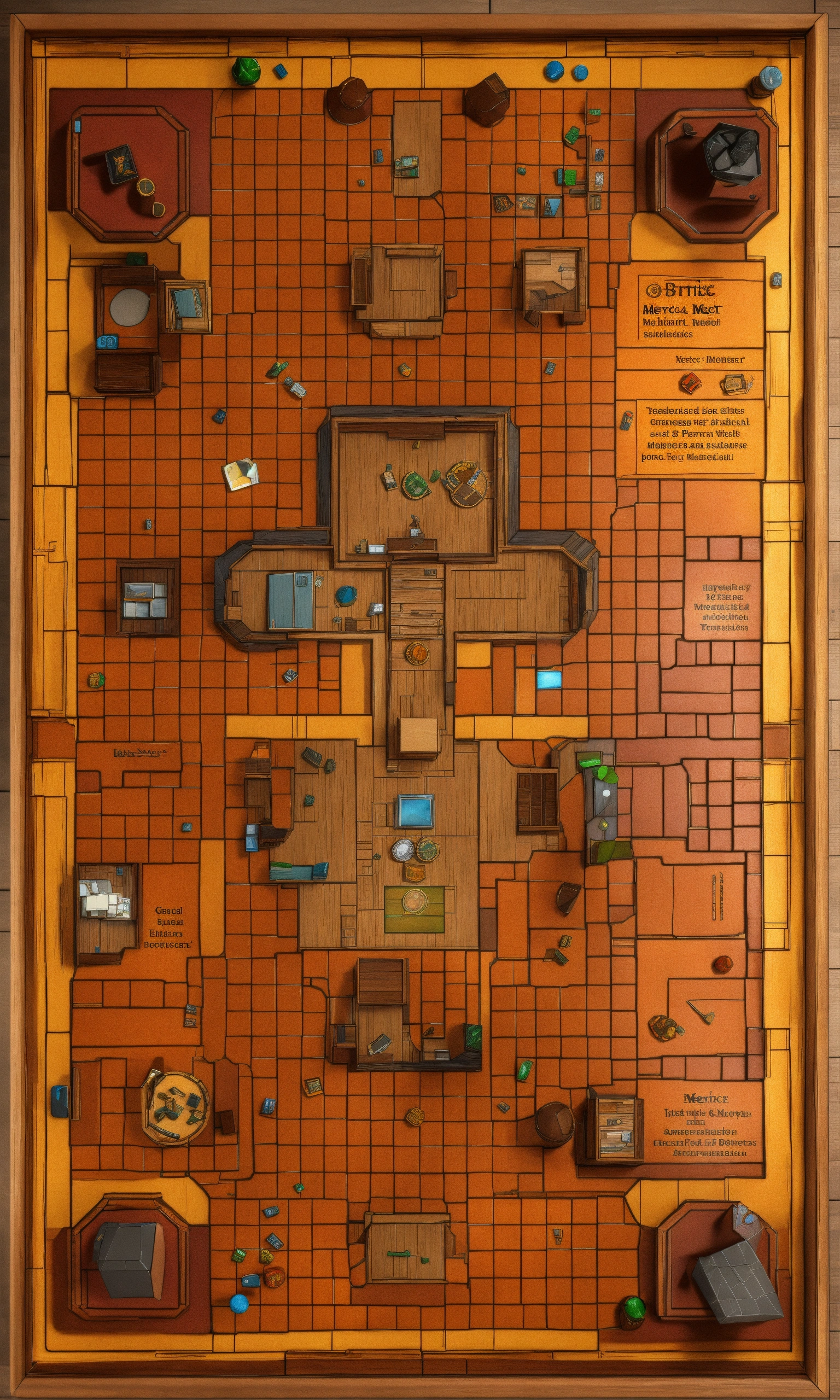 Lexica - Create detailed 3D models of a board game named 'Metric',with ...