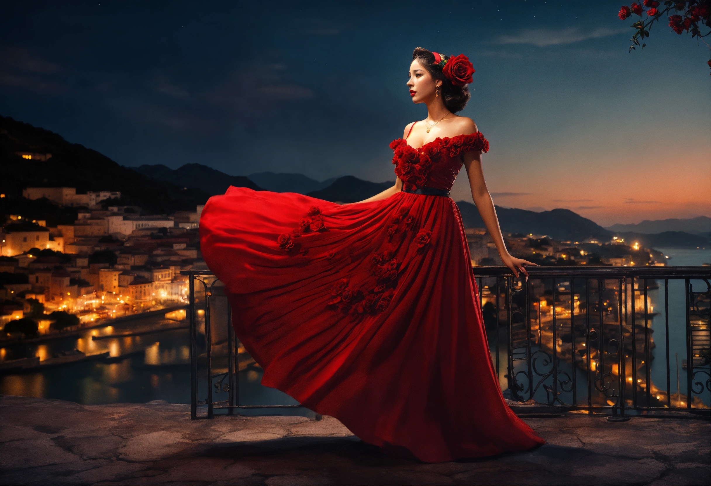 Lexica - Photorealistic stylized illustration gorgeous brunette latin ...