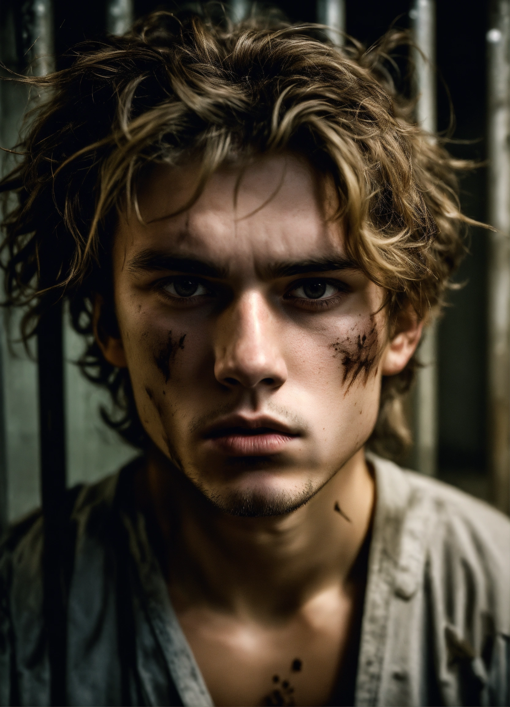 Lexica - A highly realistic photograph of a white menacing 21 years old ...