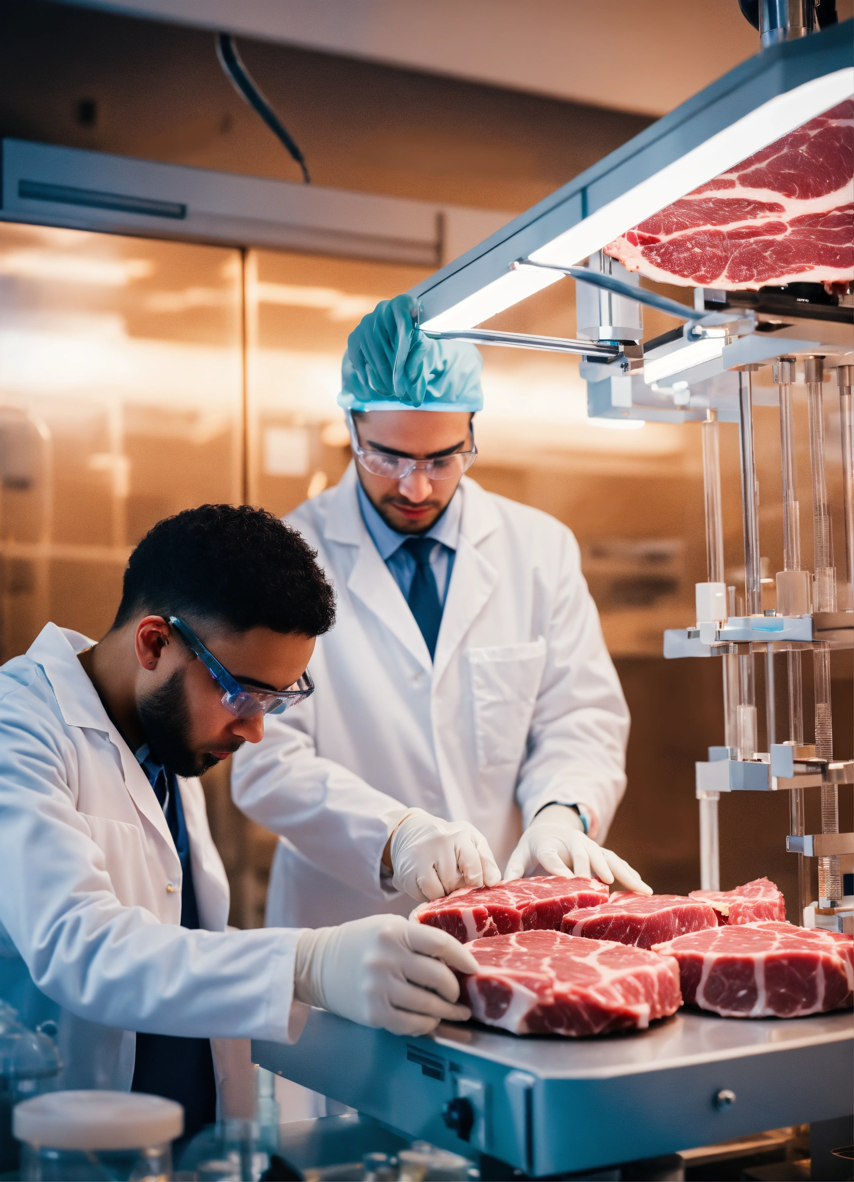 Lexica - Group of diverse scientists wearing lab coats working on a ...