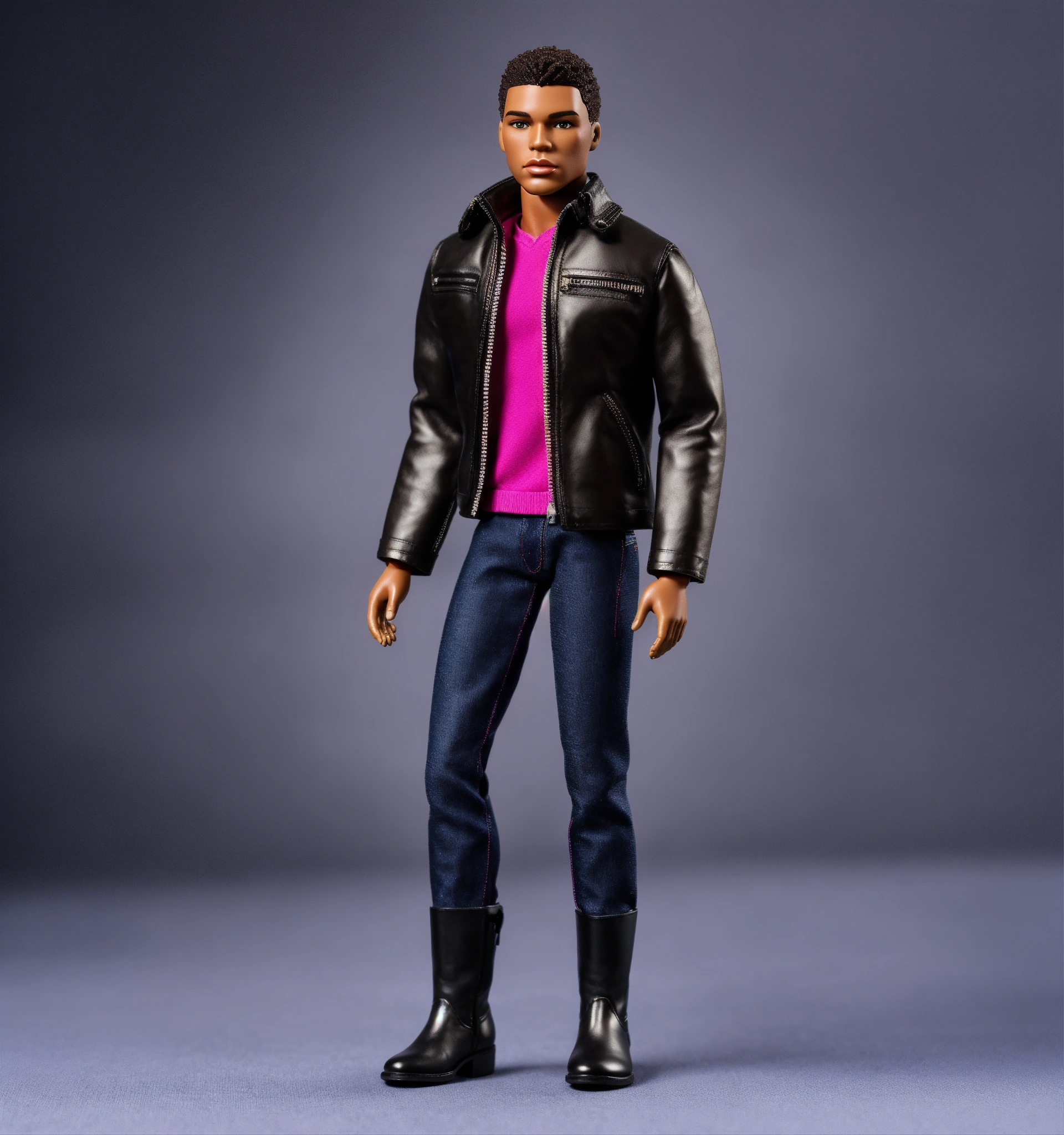 Lexica - Design the packaging for a Ken doll in a stylish, black ...