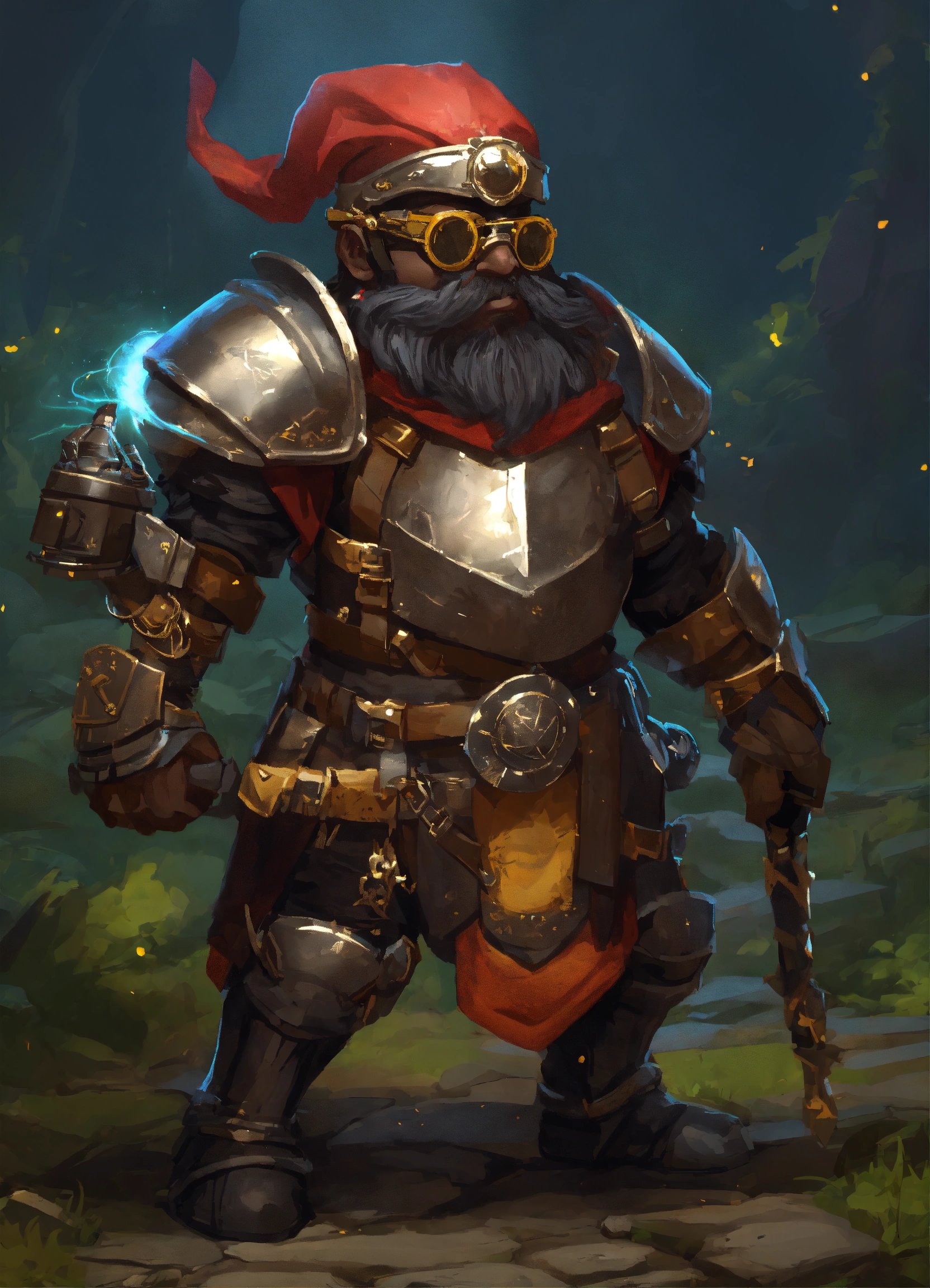 Lexica - Armorer artificer rock gnome with big dark head and glasses ...