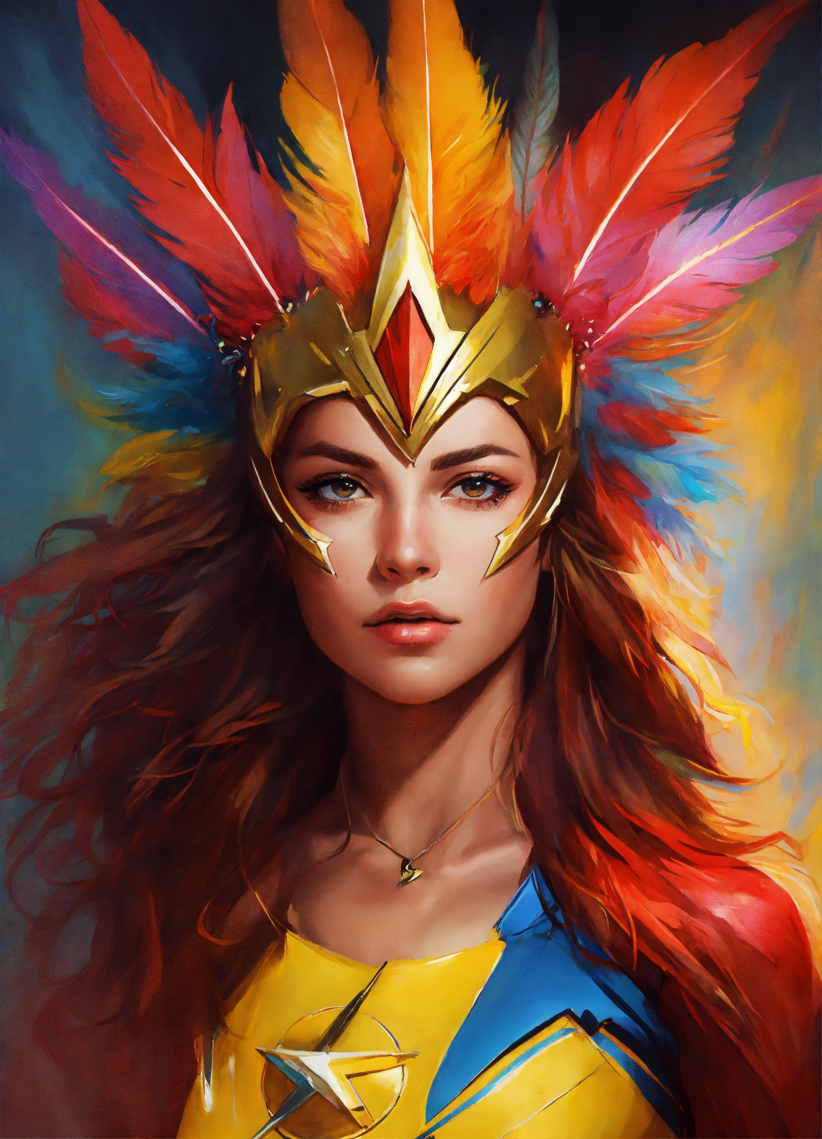 Lexica - Realistic, colorful portrait of a the flash-woman, beautiful ...