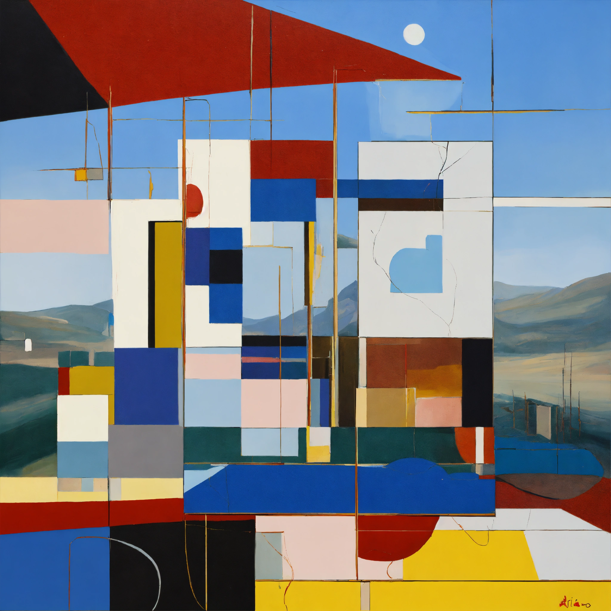 Lexica - Miro art, recursive art, oil painting, recursive art ...