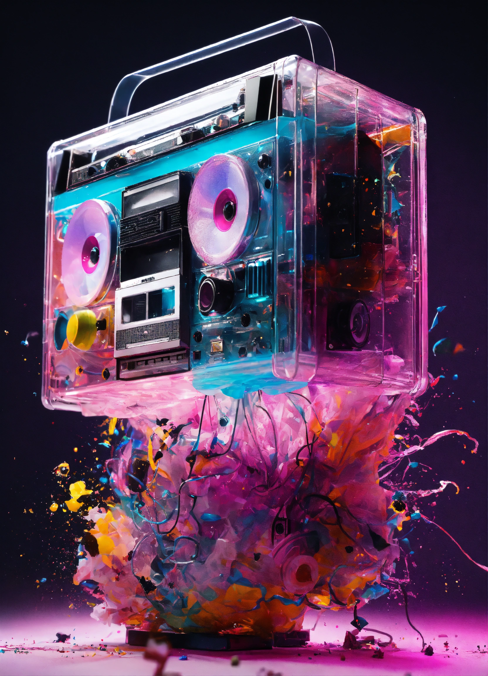 Lexica - Pastel color low-angle view shot Photography of a flying 3D ...