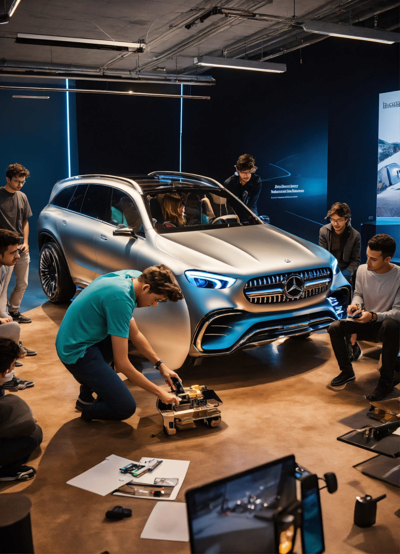 Lexica - A group of 5 people one girl and four guys designing a ...