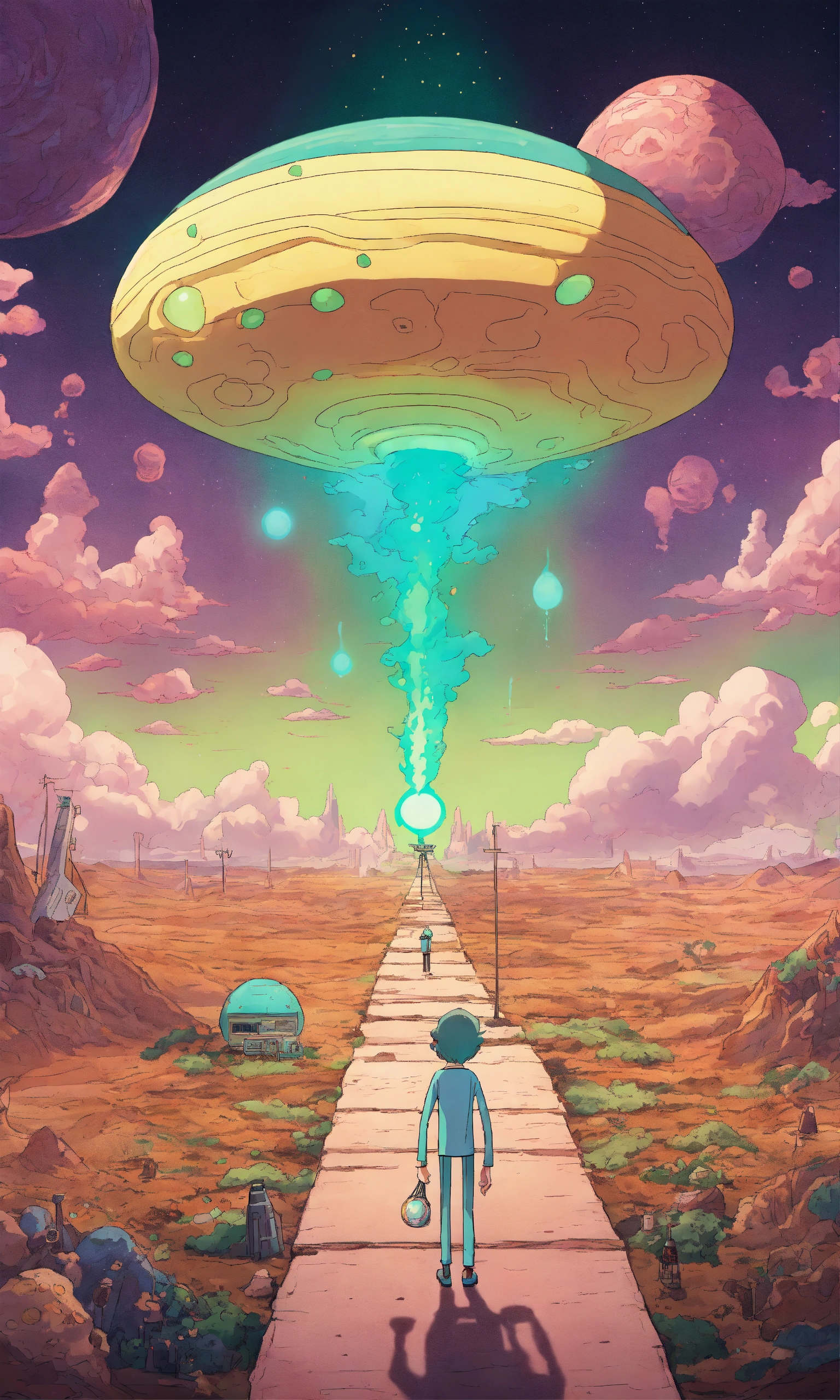 Lexica - Représente le nuage de gaz extraterrestre de la serie Rick et ...