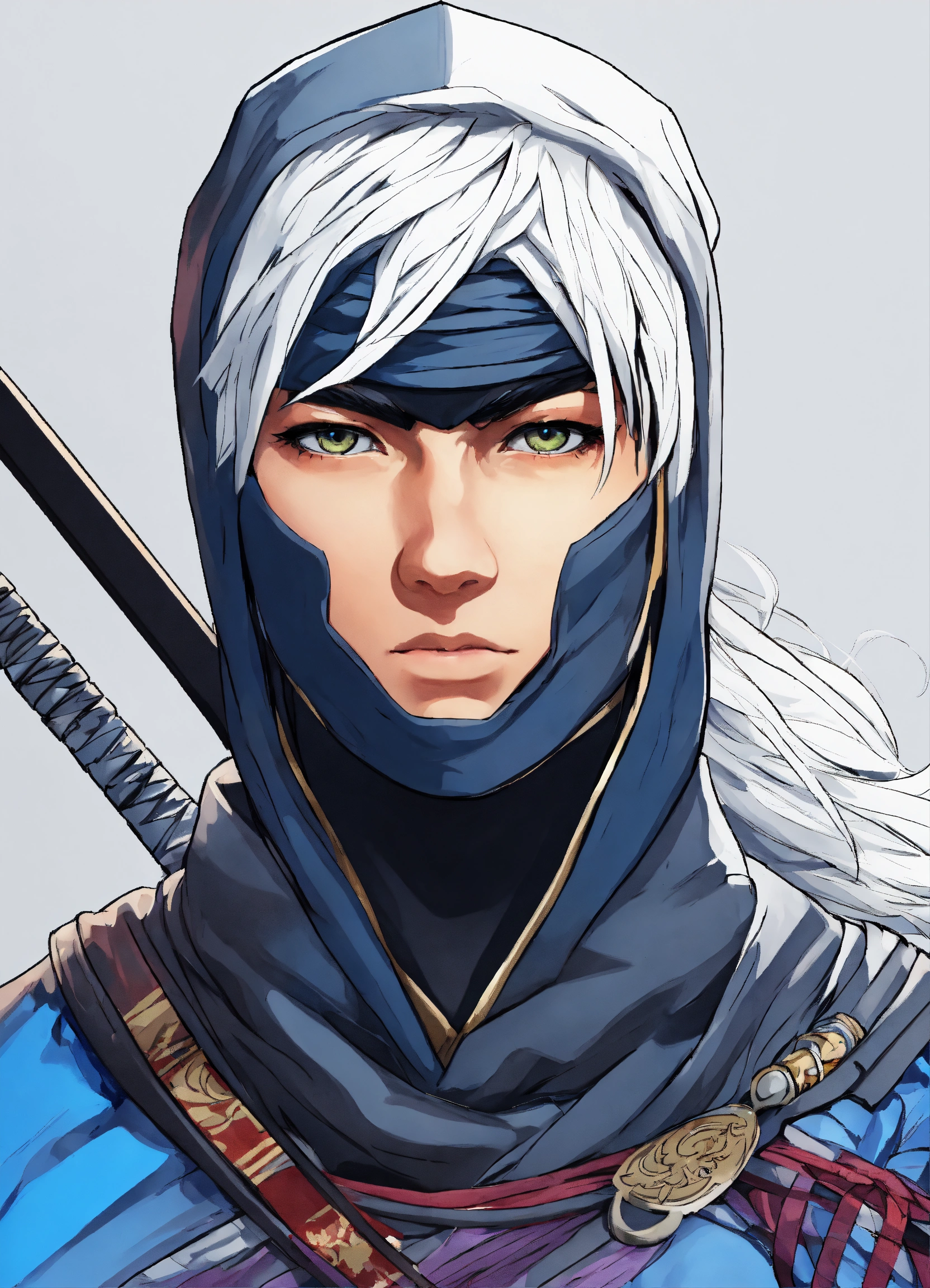 Lexica - Generate a portrait of a ninja, 4K resolution, anime line art ...