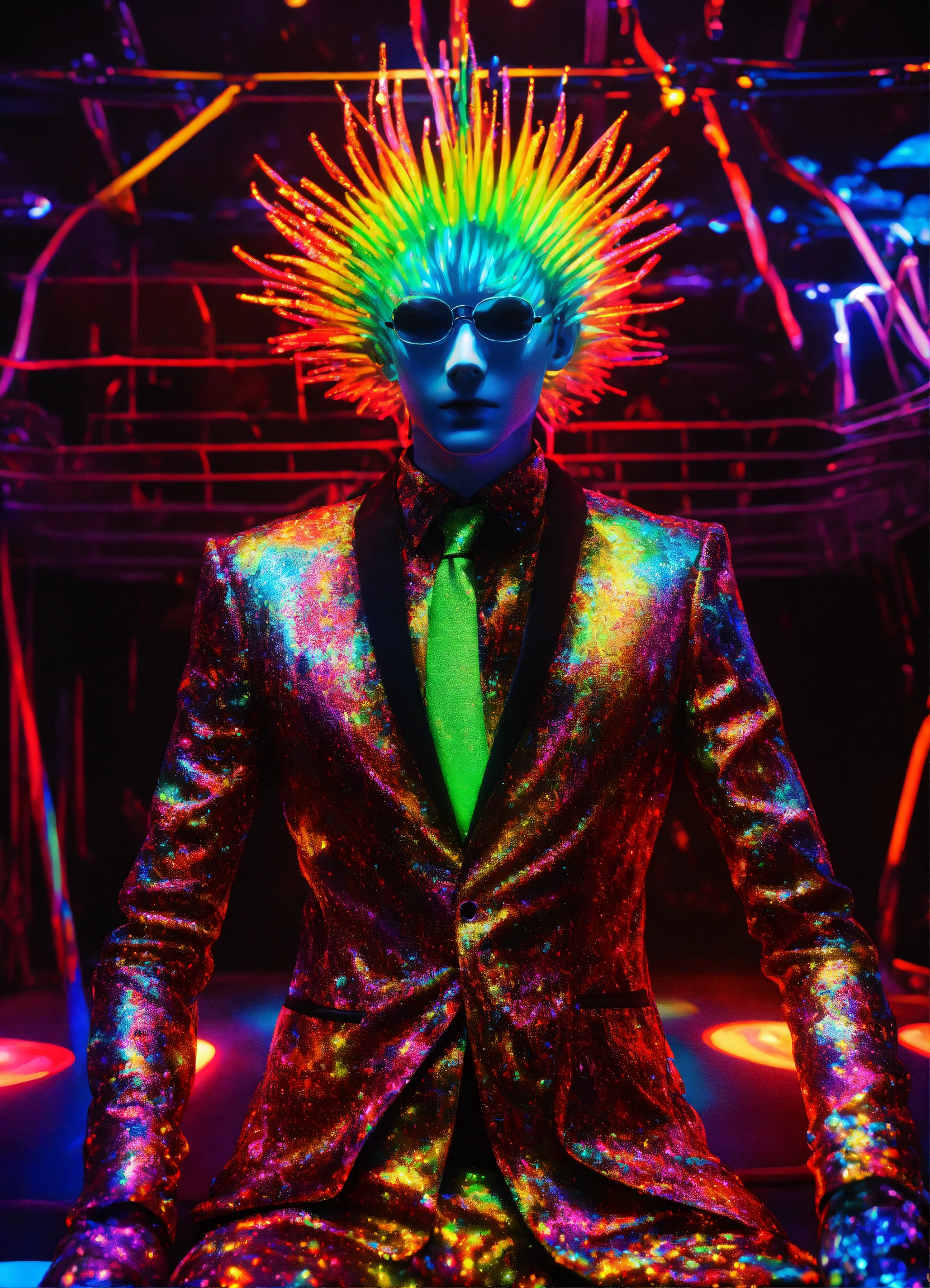 Lexica - Photorealistic 3D portrait of Ai God DMT psytrance slender man ...