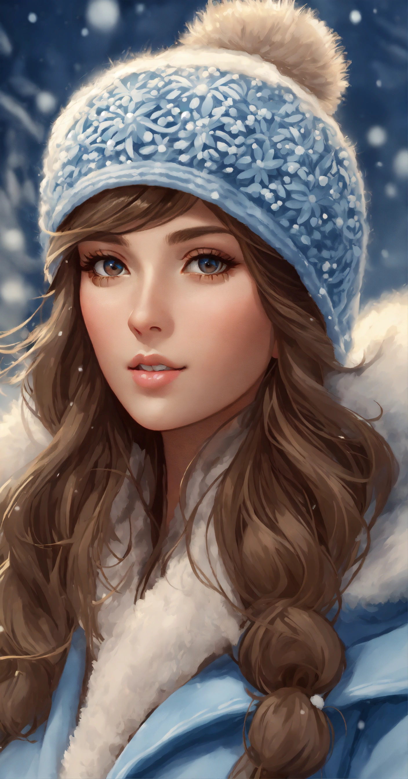 Lexica - Lushill style, a beautiful woman full body, long brown hair ...