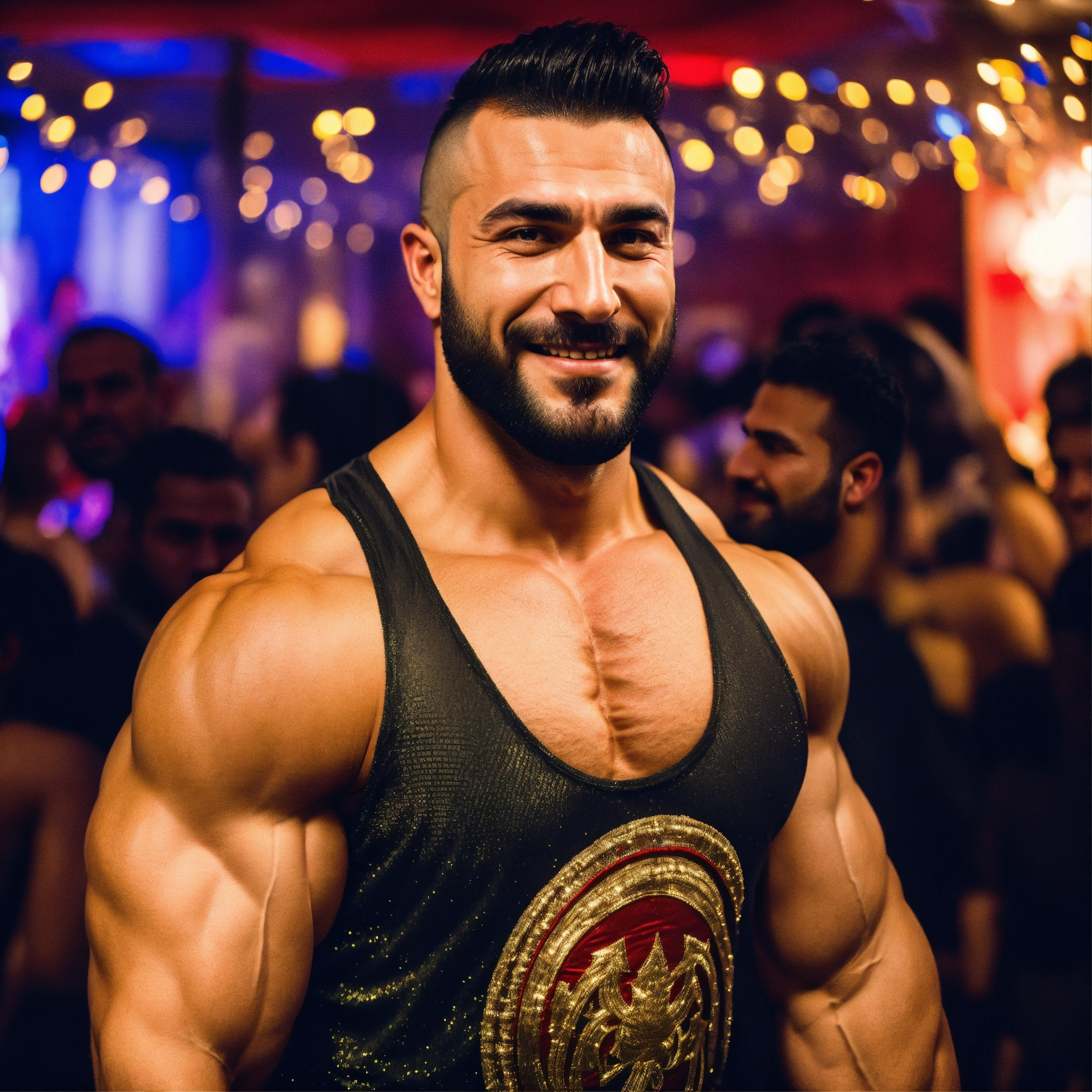 Lexica - 30-year-old Turkish man with big muscles, big bodybuilder ...