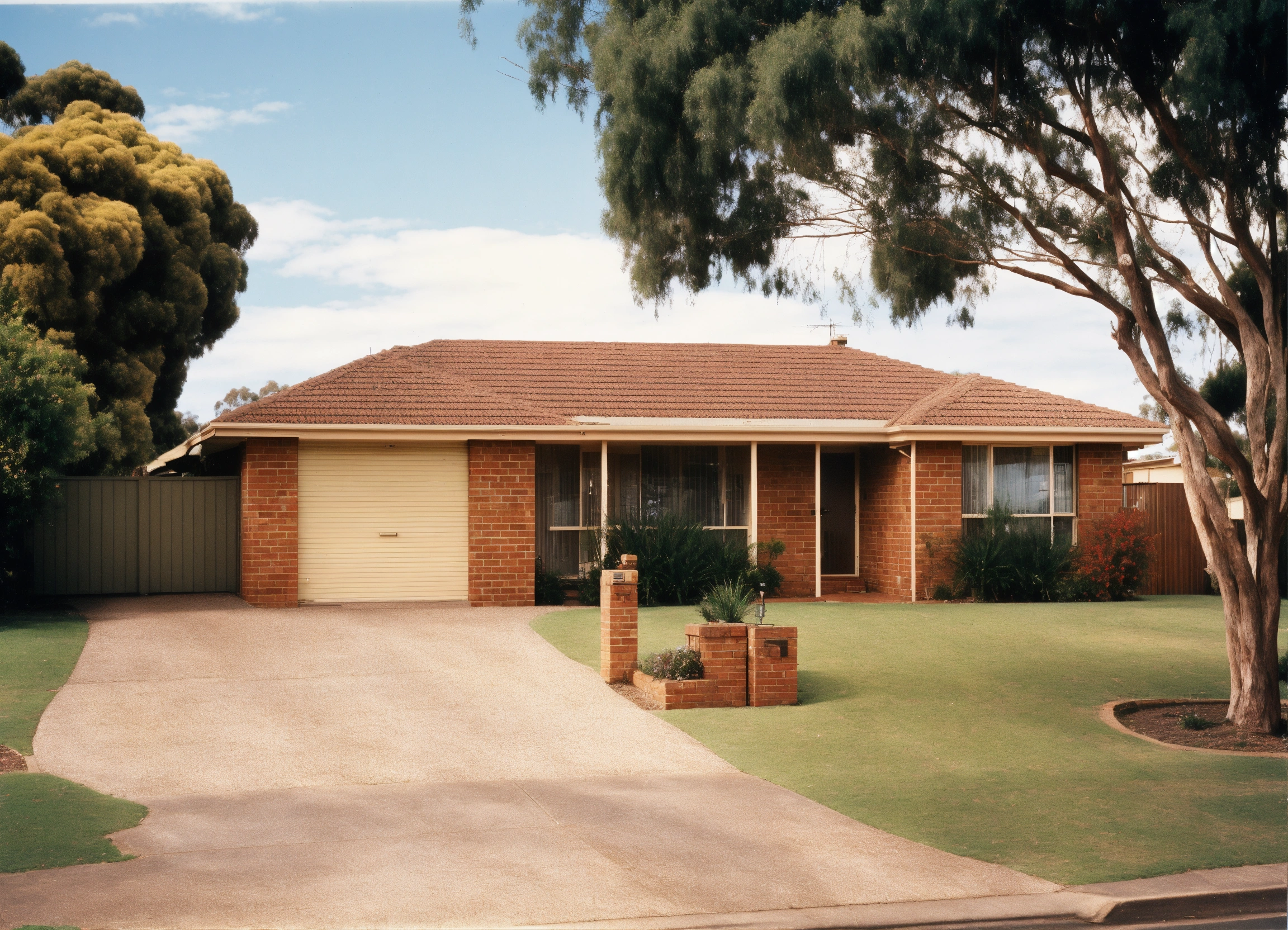 Lexica - Retro suburban home in Shepparton, Australia in the 80s, exterior