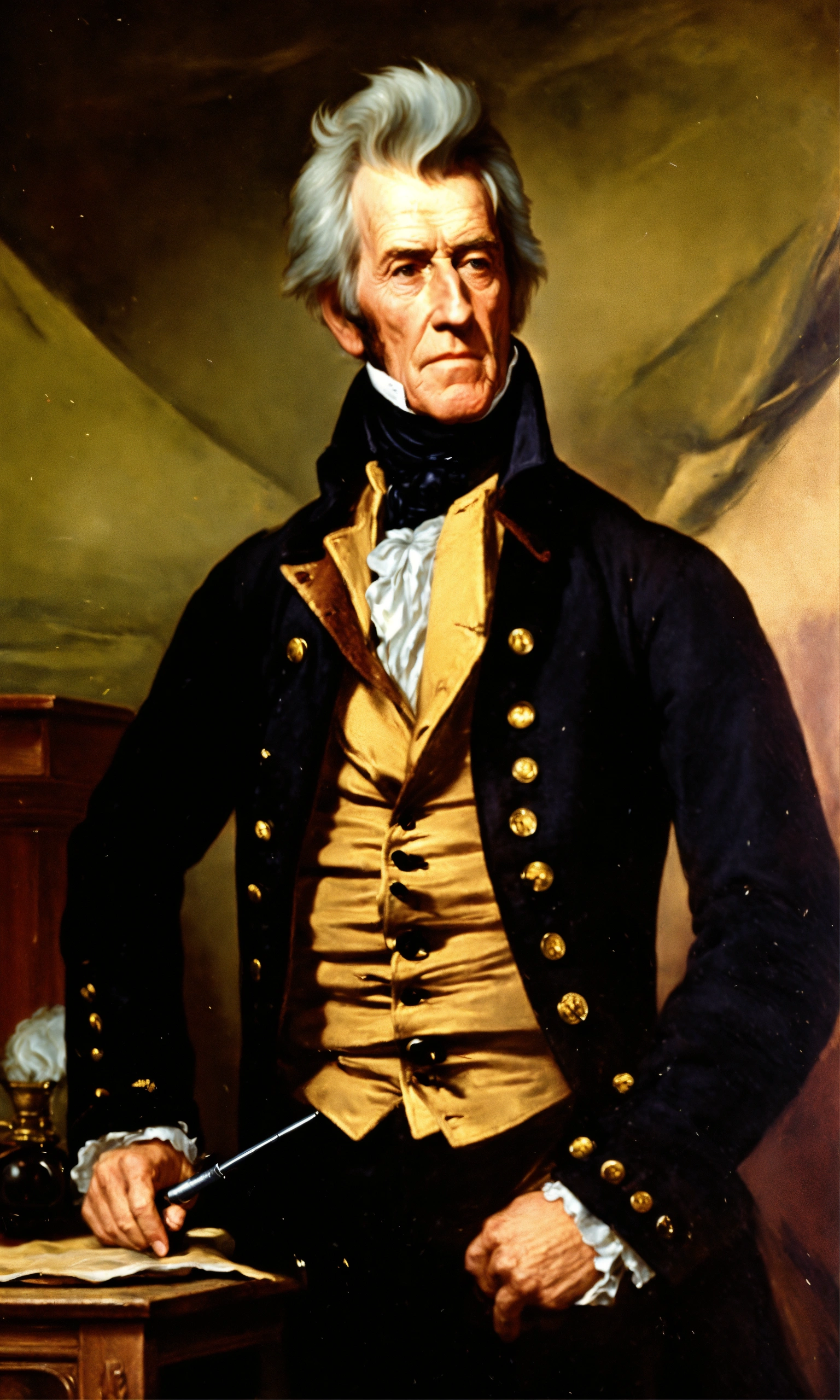 Lexica - Predisent Andrew Jackson bullet wounds scars on his torso and arms