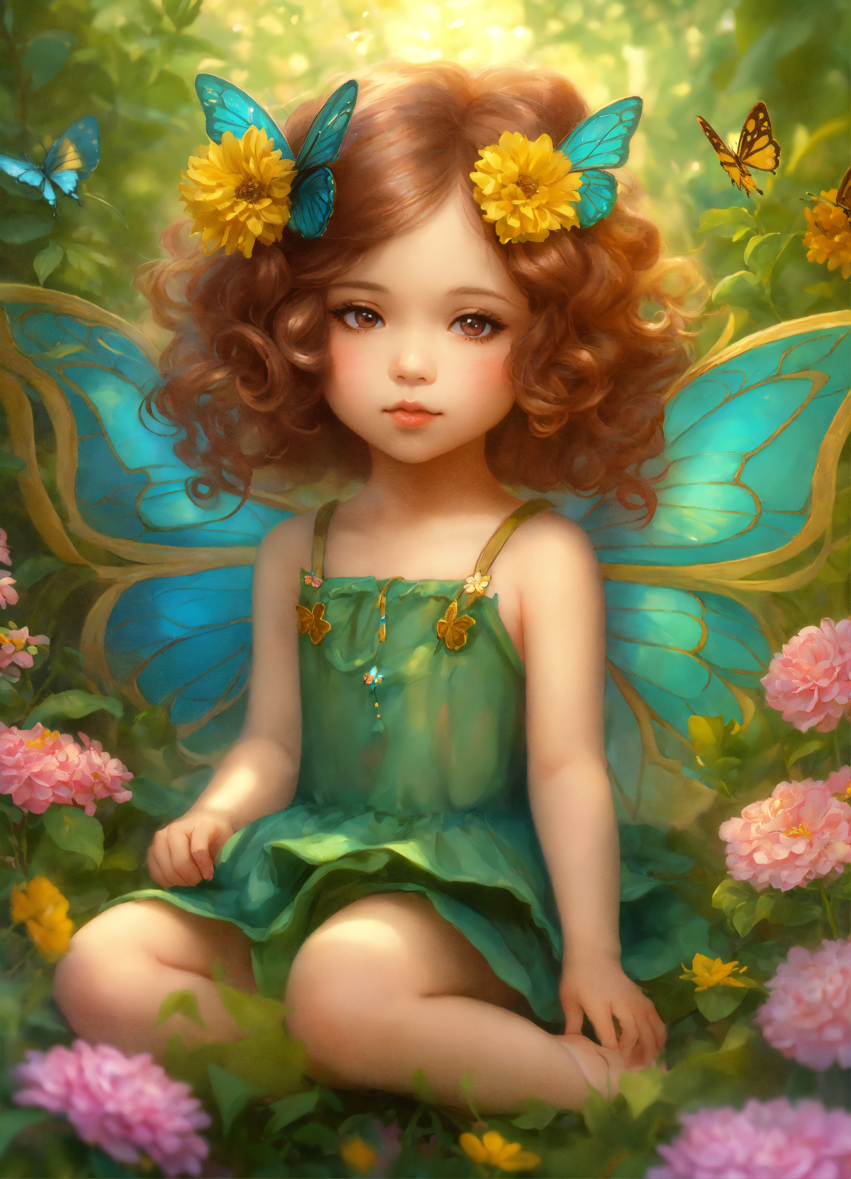 Lexica - Portrait and shot full body of a very cute glad fairy chibi ...