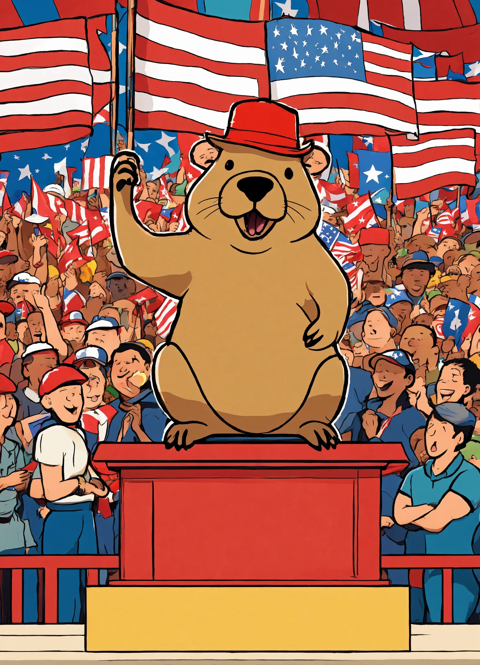 Lexica - President capybara