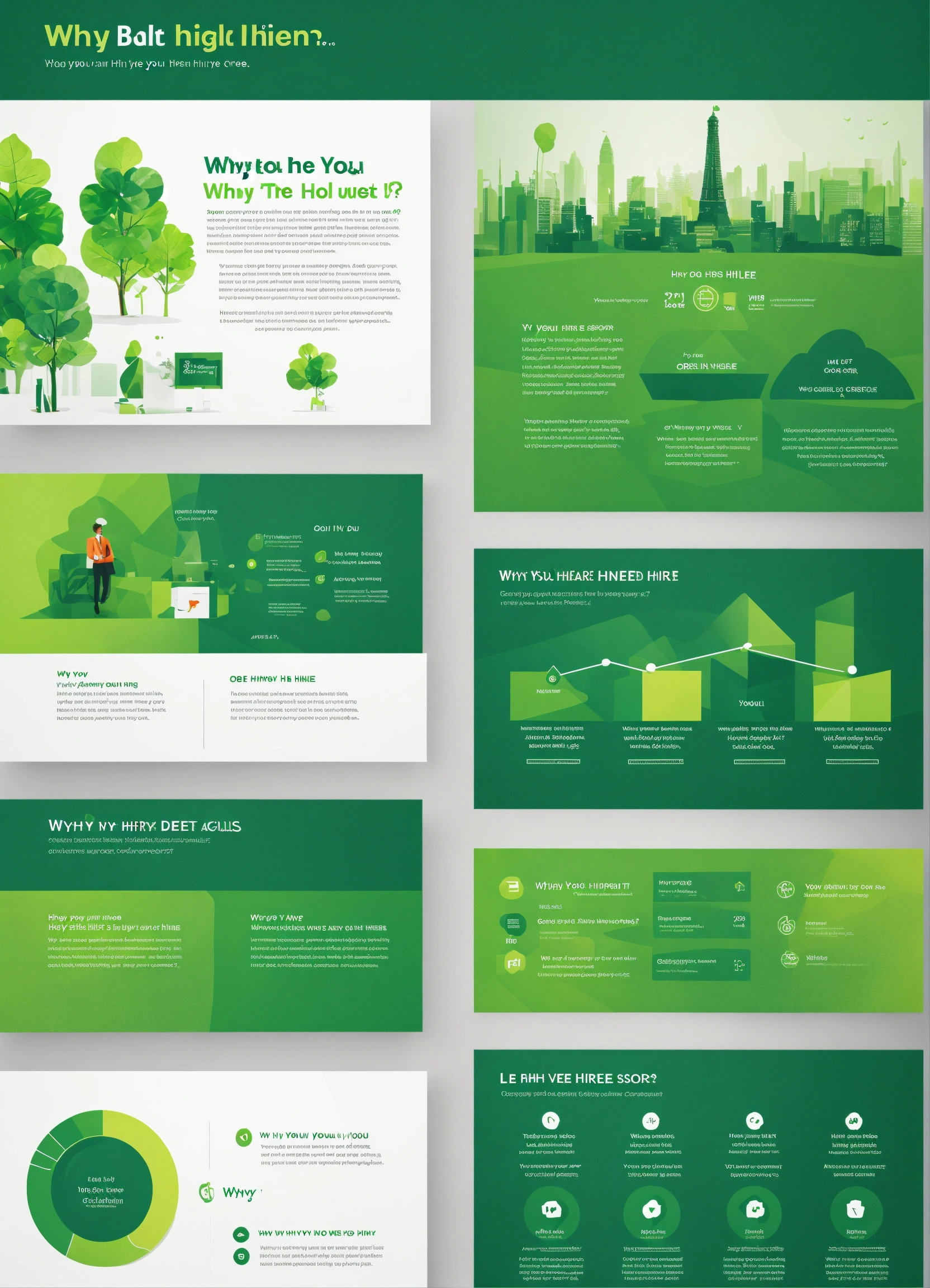 Lexica - Creative presentation design in green colors "why should you ...
