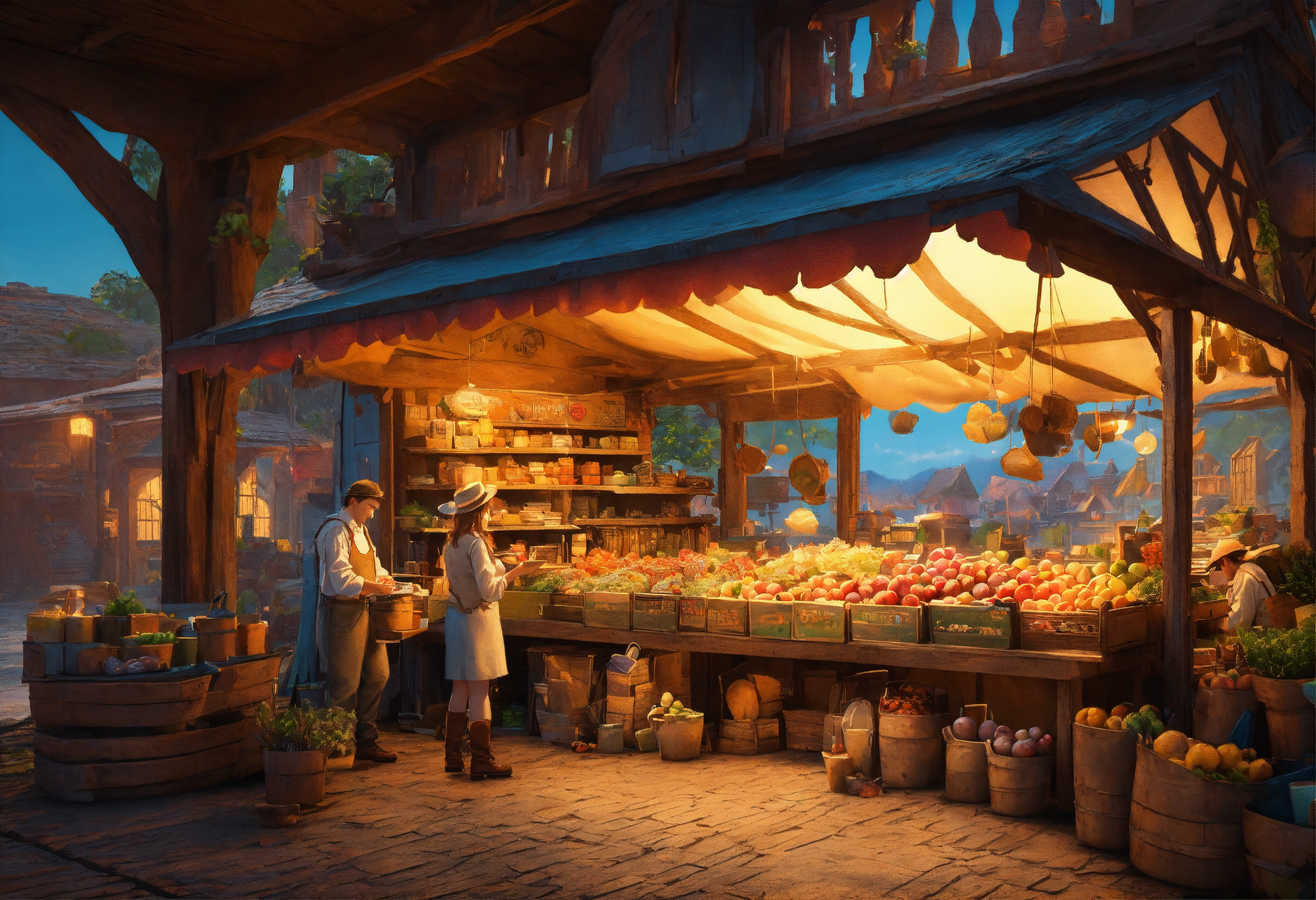 Lexica A Wonderful Magic Pop Up Farmers Market World Coming To Life