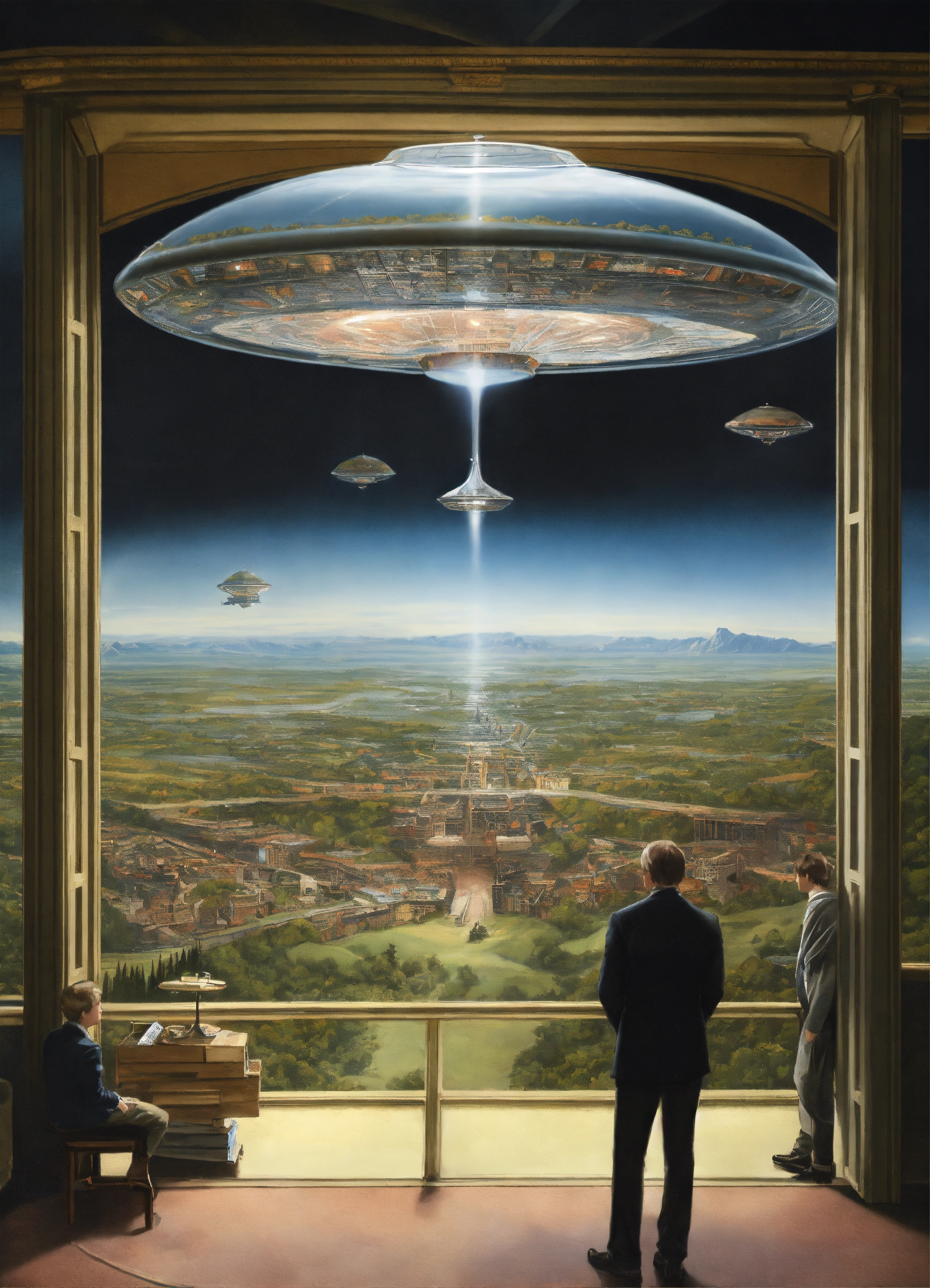 Lexica - A photorealistic close-up view from inside a giant transparent ...