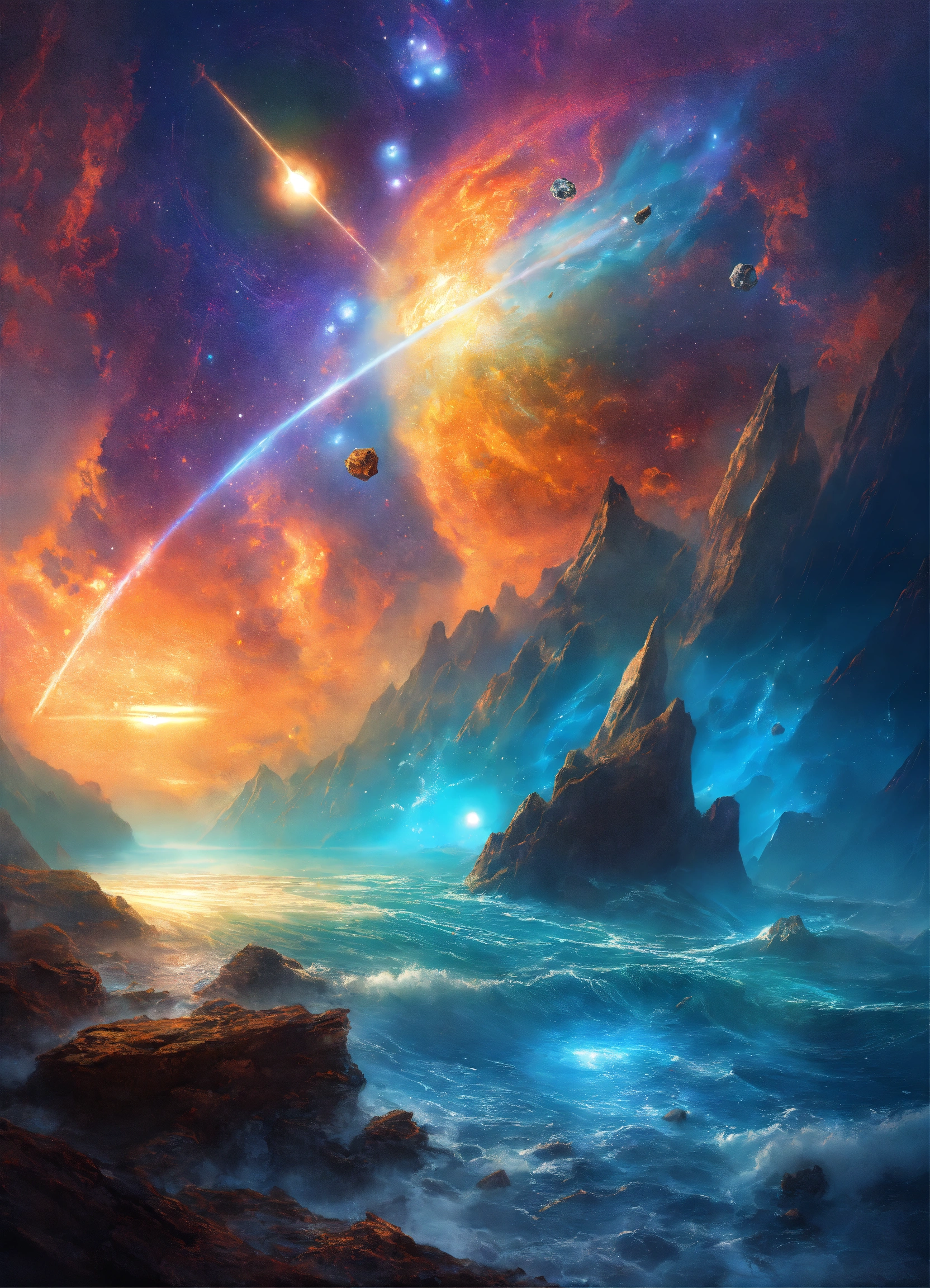 Lexica - The azure Astral Sea, rippling with vortexes and streams of ...