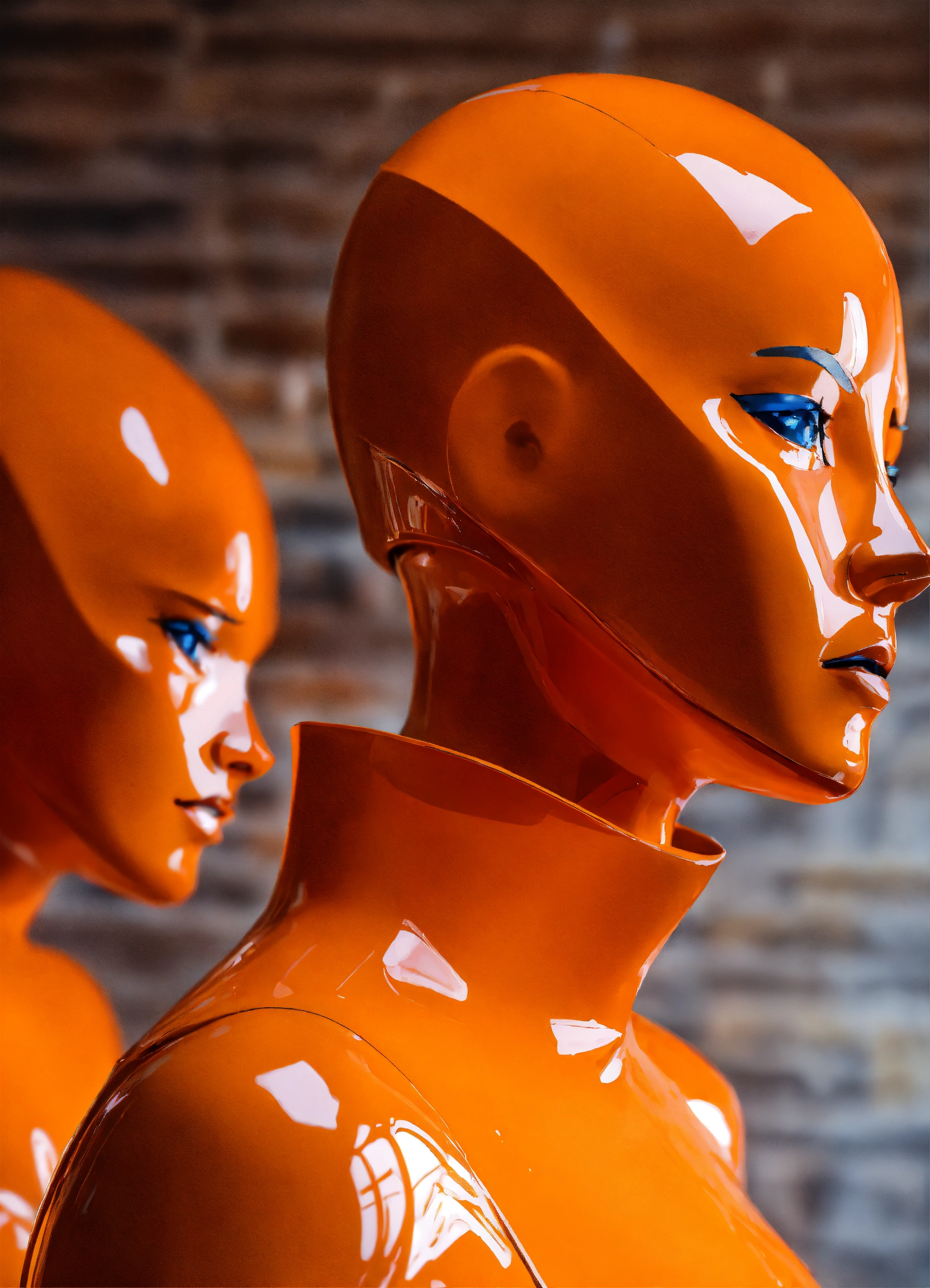 Lexica - Random creative mannequin designs, angular shapes, cartoony ...