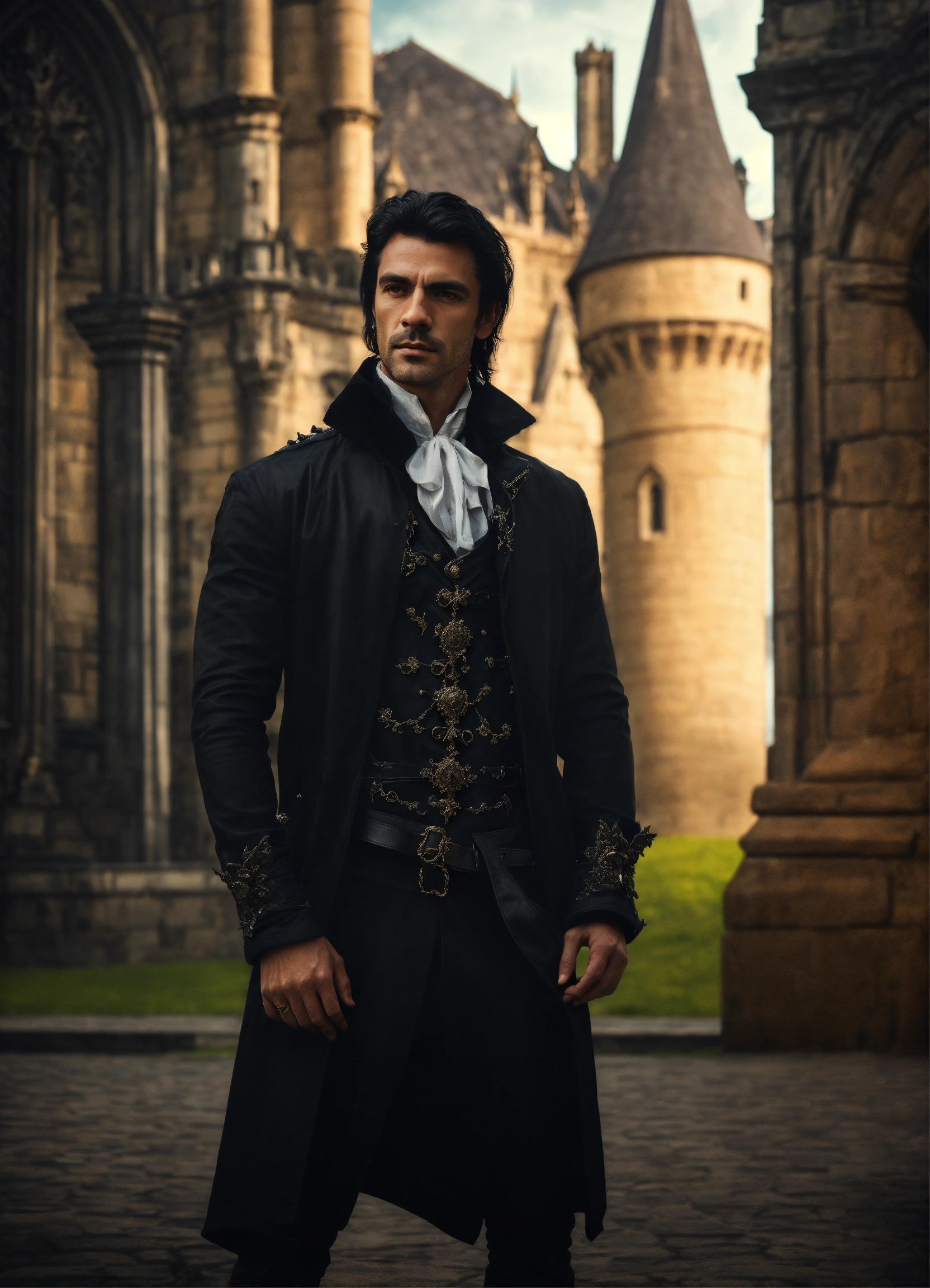 Lexica - Portrait of a strong handsome dark haired European man ...