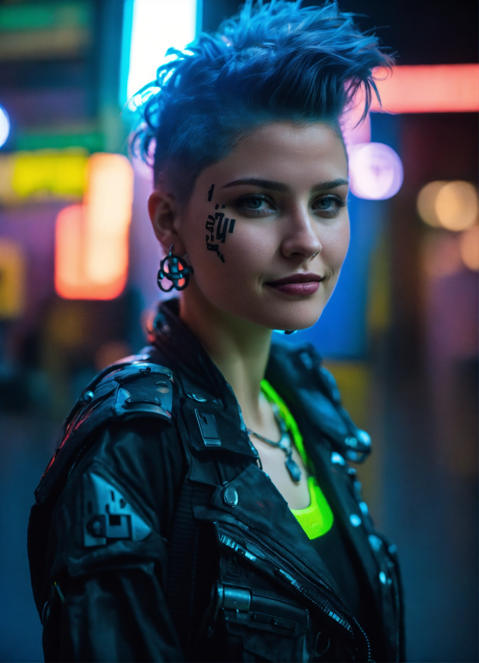 Lexica - 4k photo selfie of 25 year old punk girl looks like a ...
