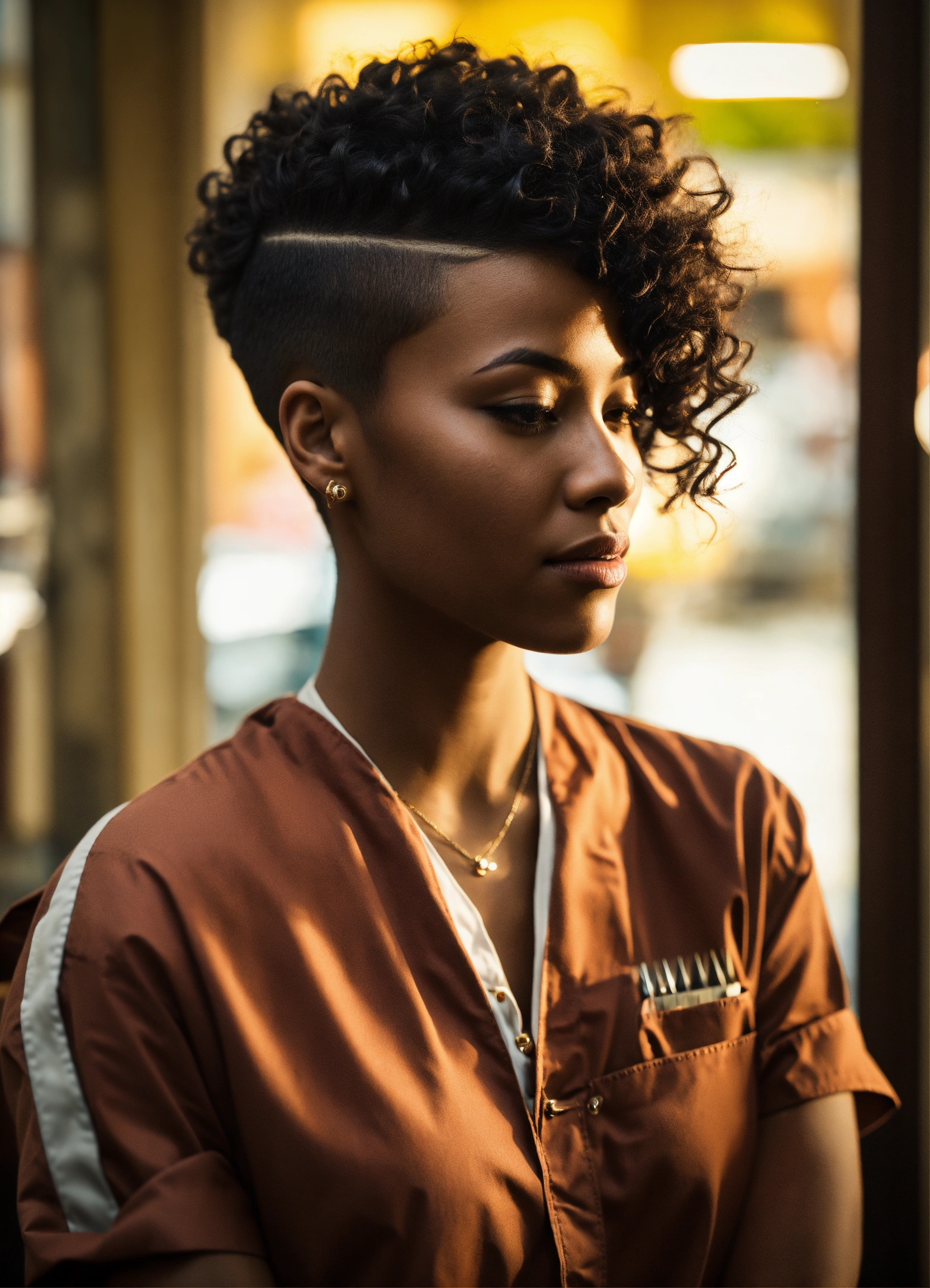 Lexica - /imagine prompt A skilled brown-skinned professional female ...