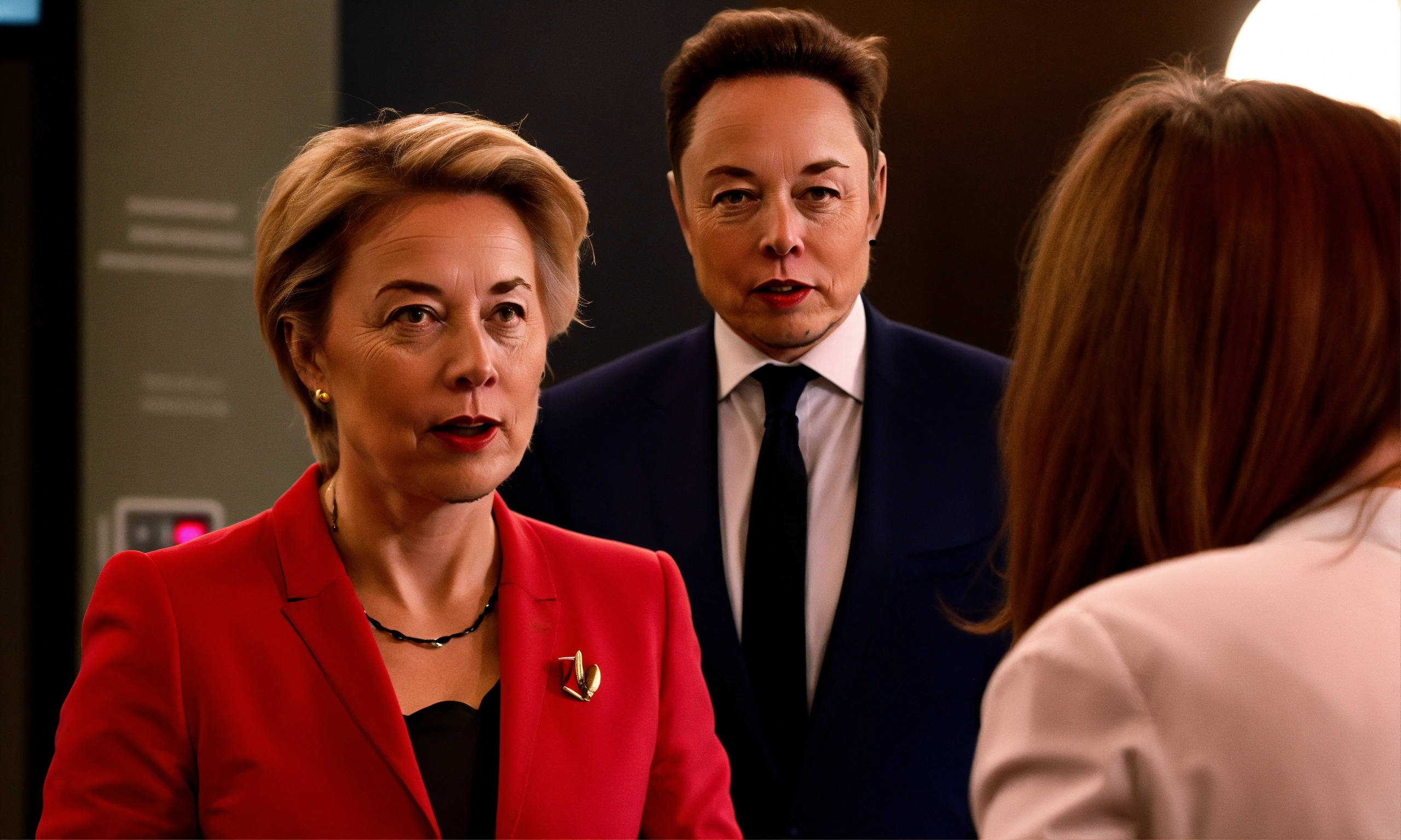 Lexica - Ursula von der leyen with elon musk