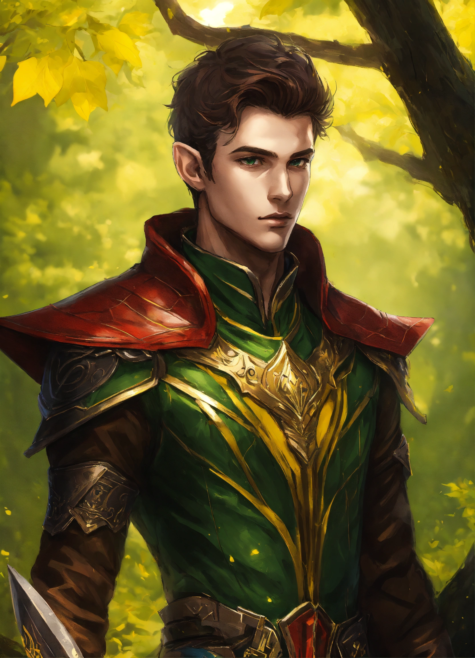 Lexica - Full body drawing of a sci fi high elf, royalty, space, dark ...