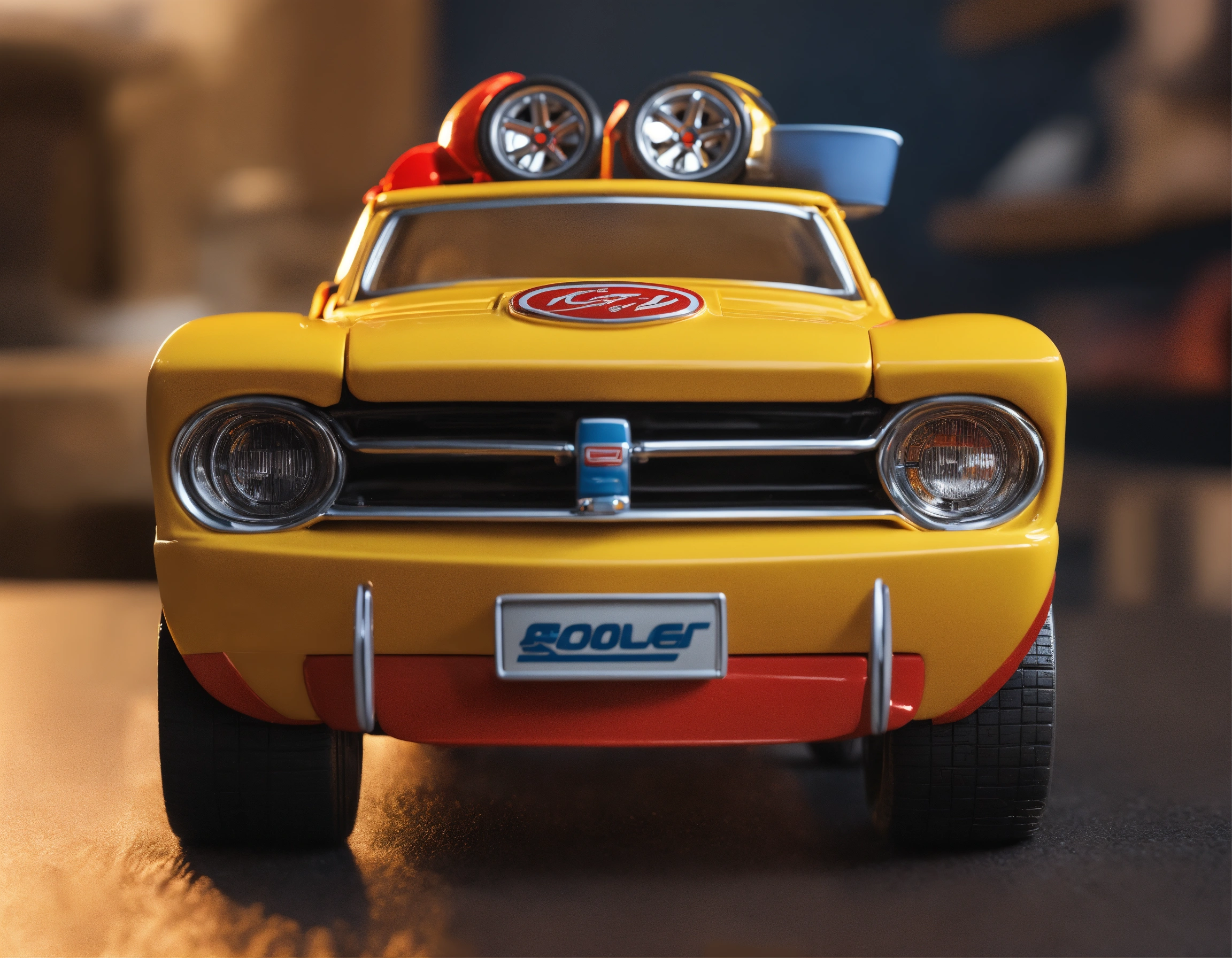 Lexica - Create a logo of a Toy car packaging
