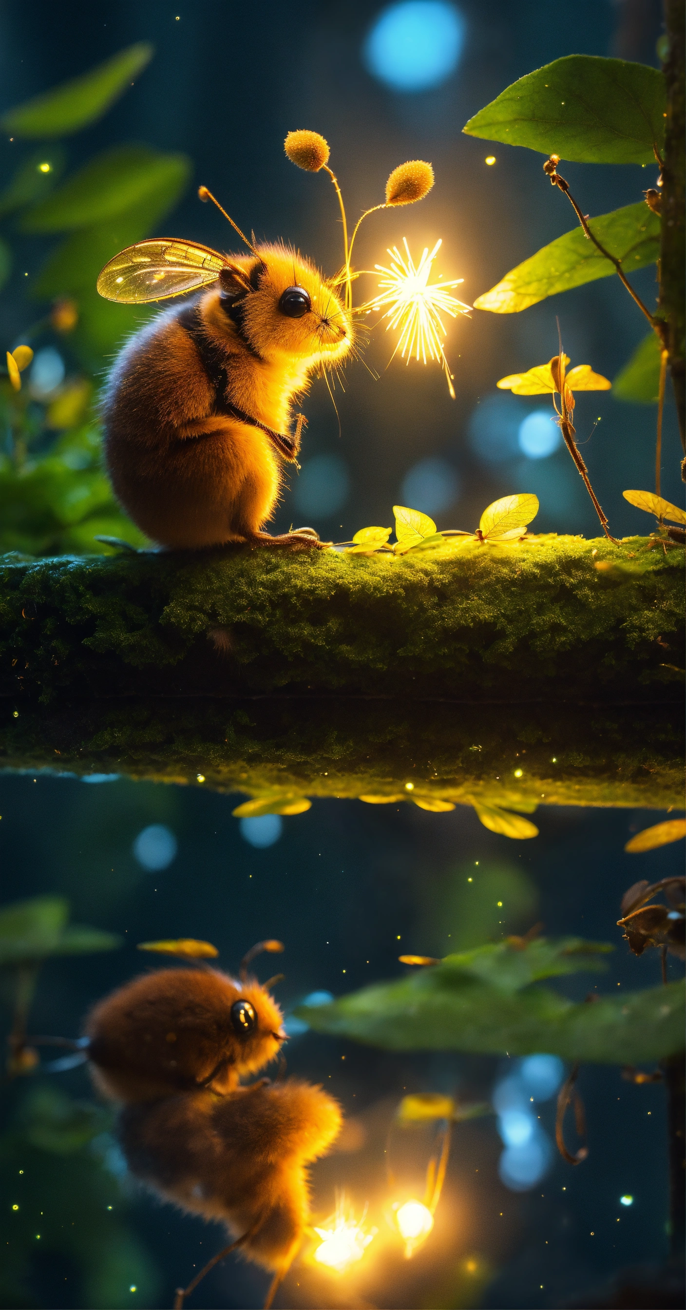 Lexica - Ultra beautiful little furry creatures in a beautiful mystical ...