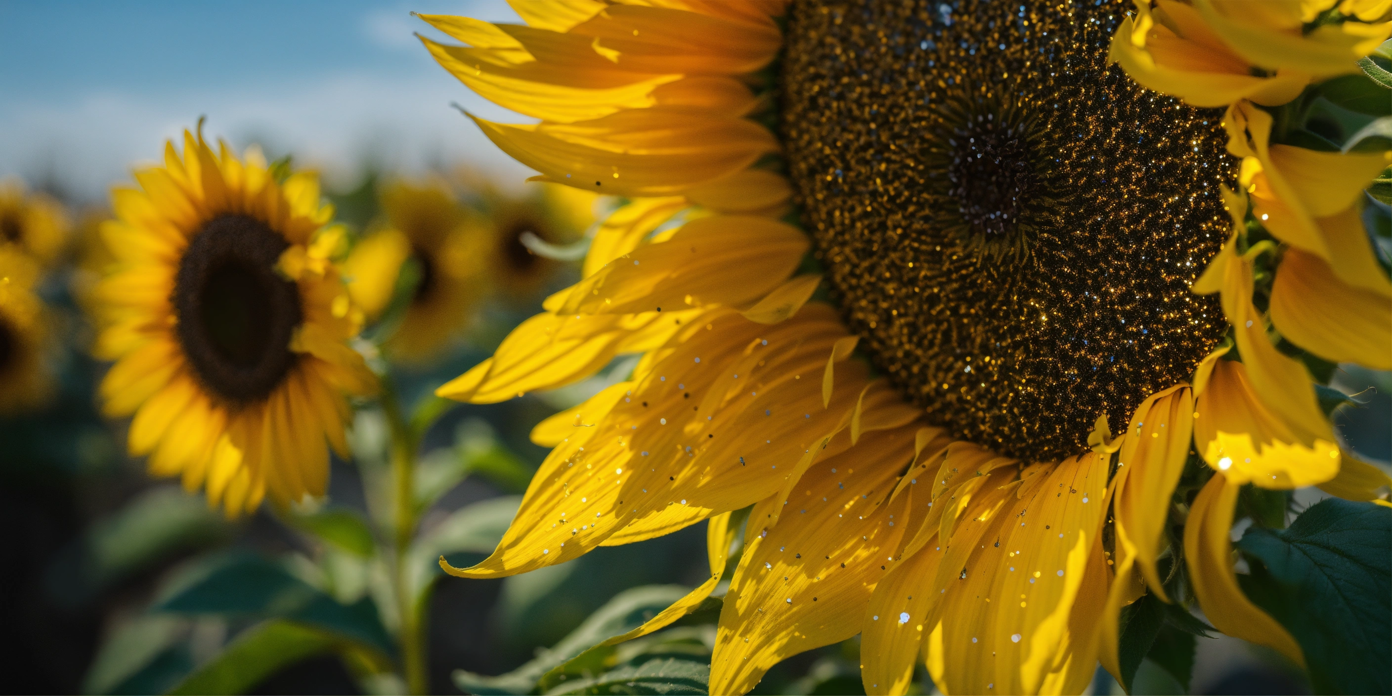 Lexica - Sunflower 4d, black glitter, glitter details