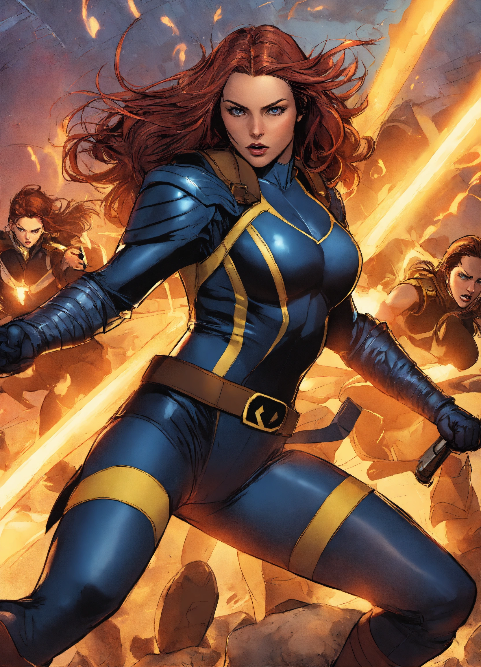 Lexica - Female X-Men Shadowcat wearing black metal combat armor ...