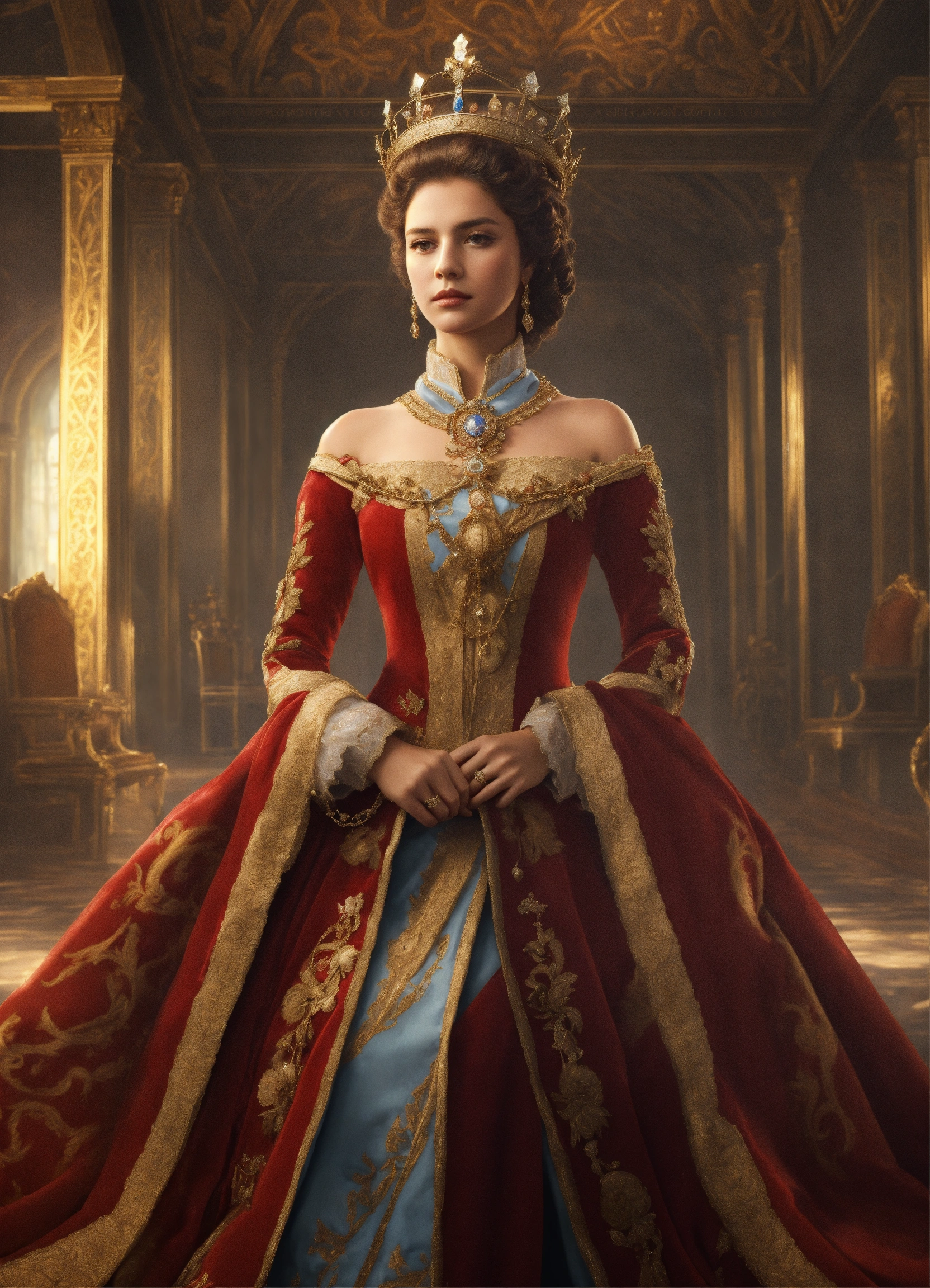 Lexica - Queen, old times,realistic,4k,detailed, kingdom, clear faces ...