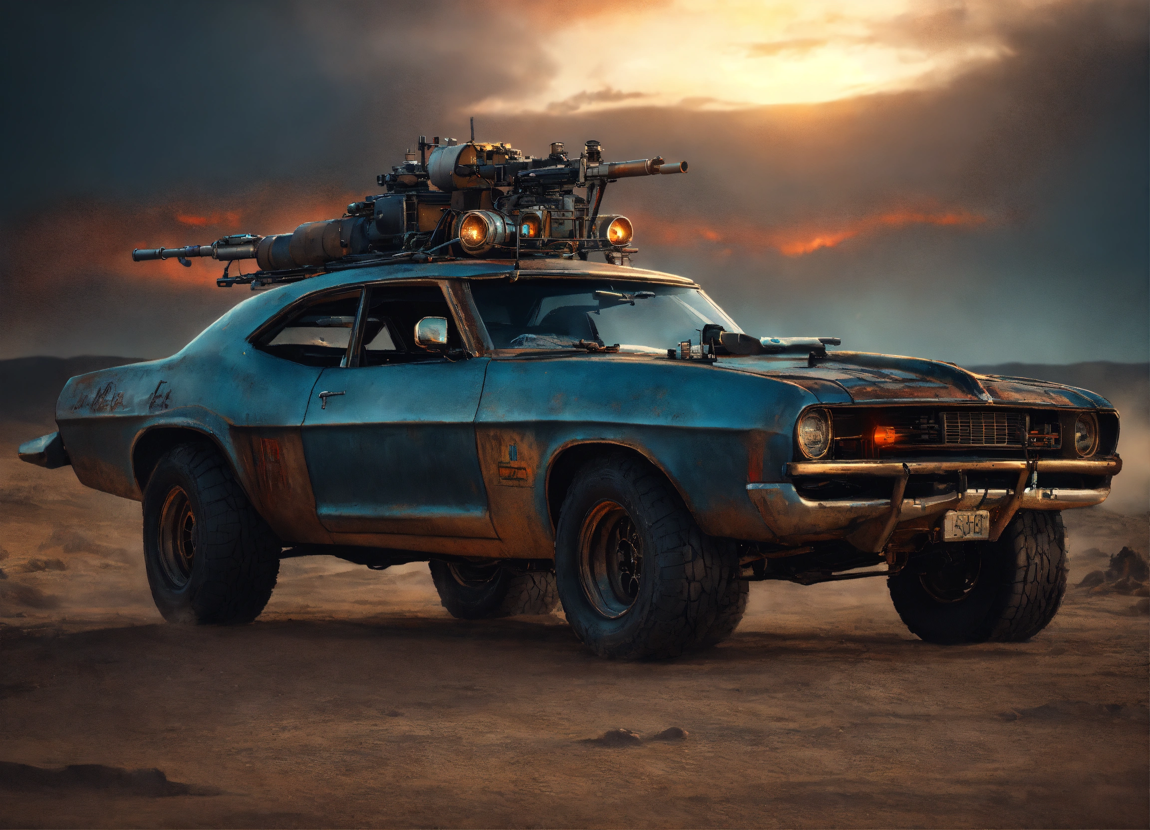 Lexica - Mad Max vehicle built guns, trending on ArtStation, cinematic ...