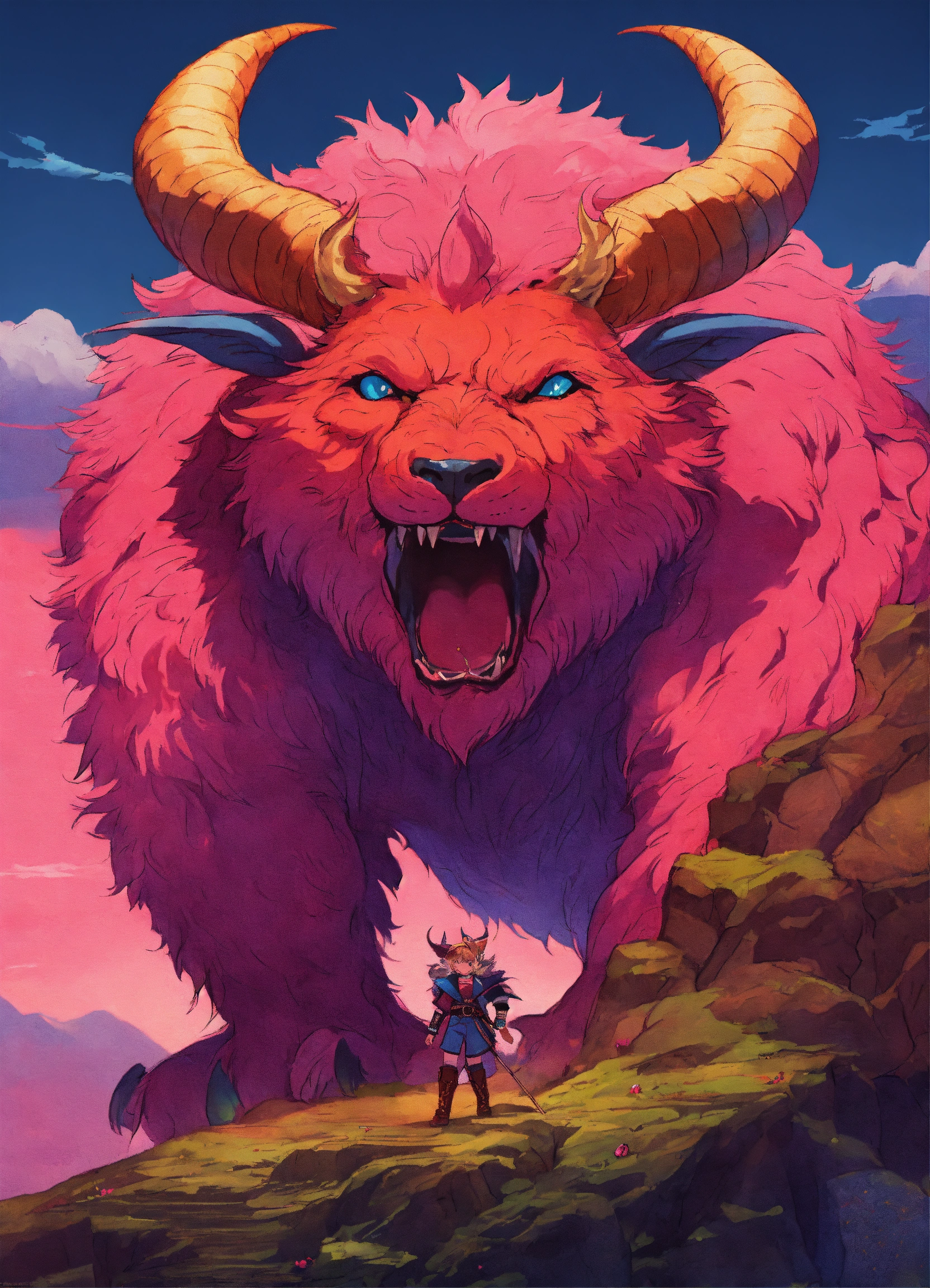 Lexica - 80s anime fantasy animals monsters