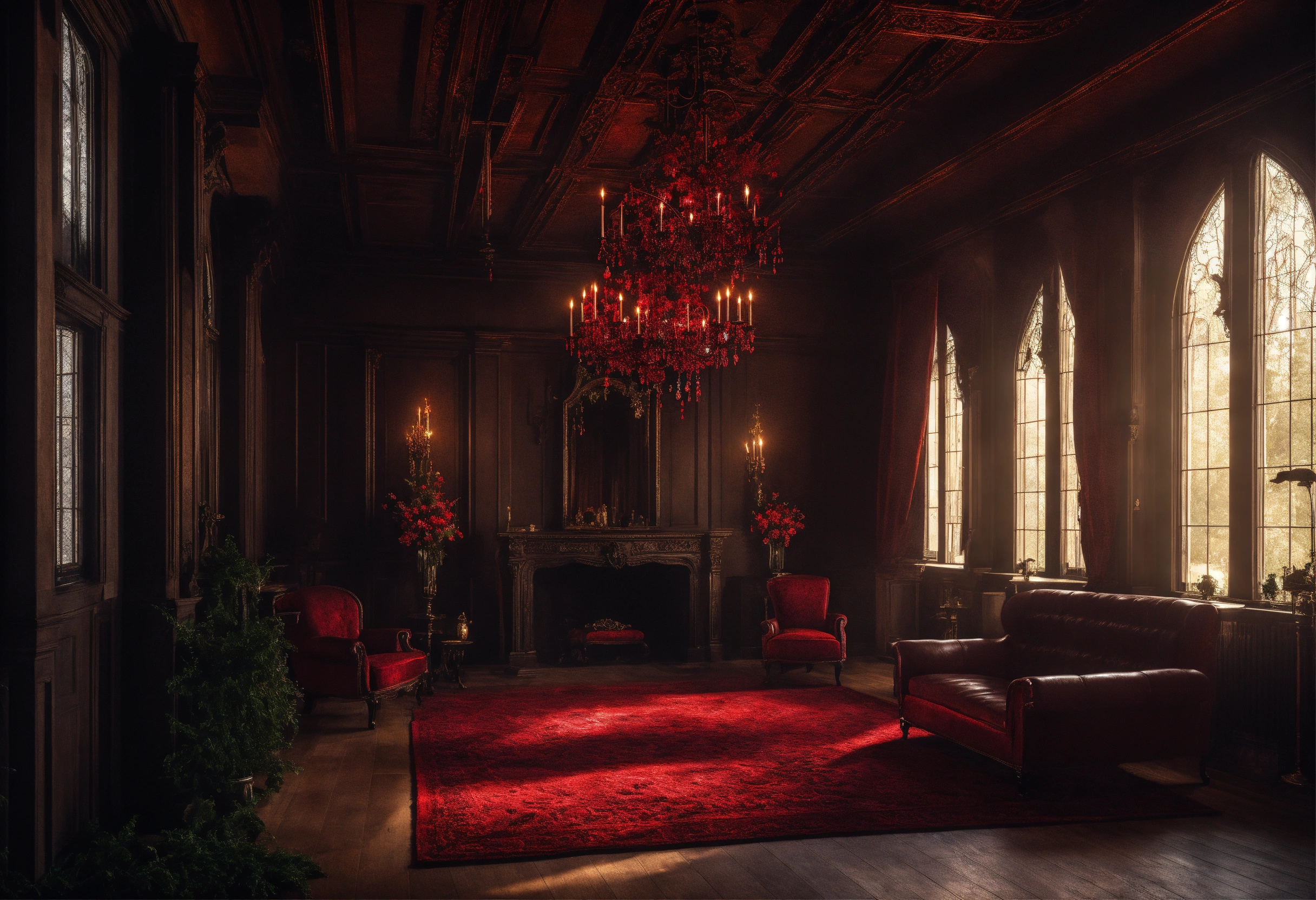 Lexica - A dark modern vampire manor hall