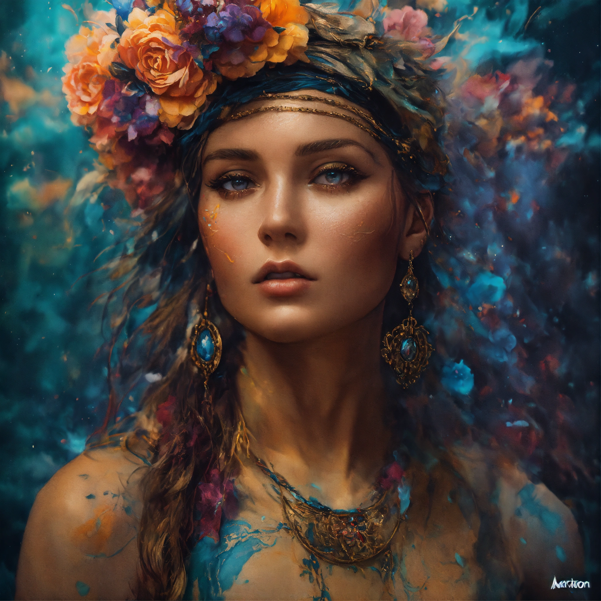 Lexica - Analog style, analog style, Portrait of a rugged figure ink ...