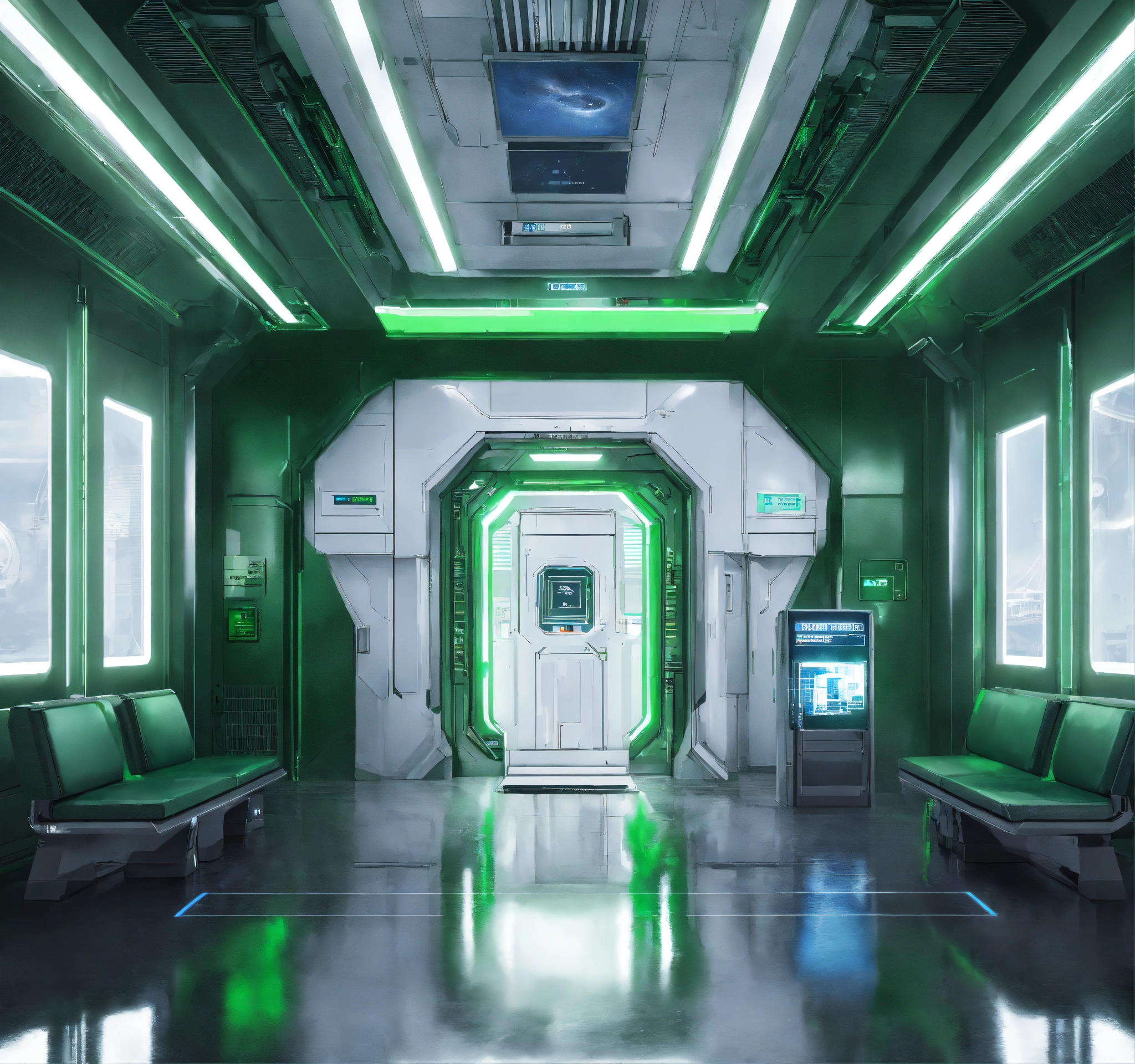 Lexica - An ultrarealistic futuristic wide presidential office's white ...
