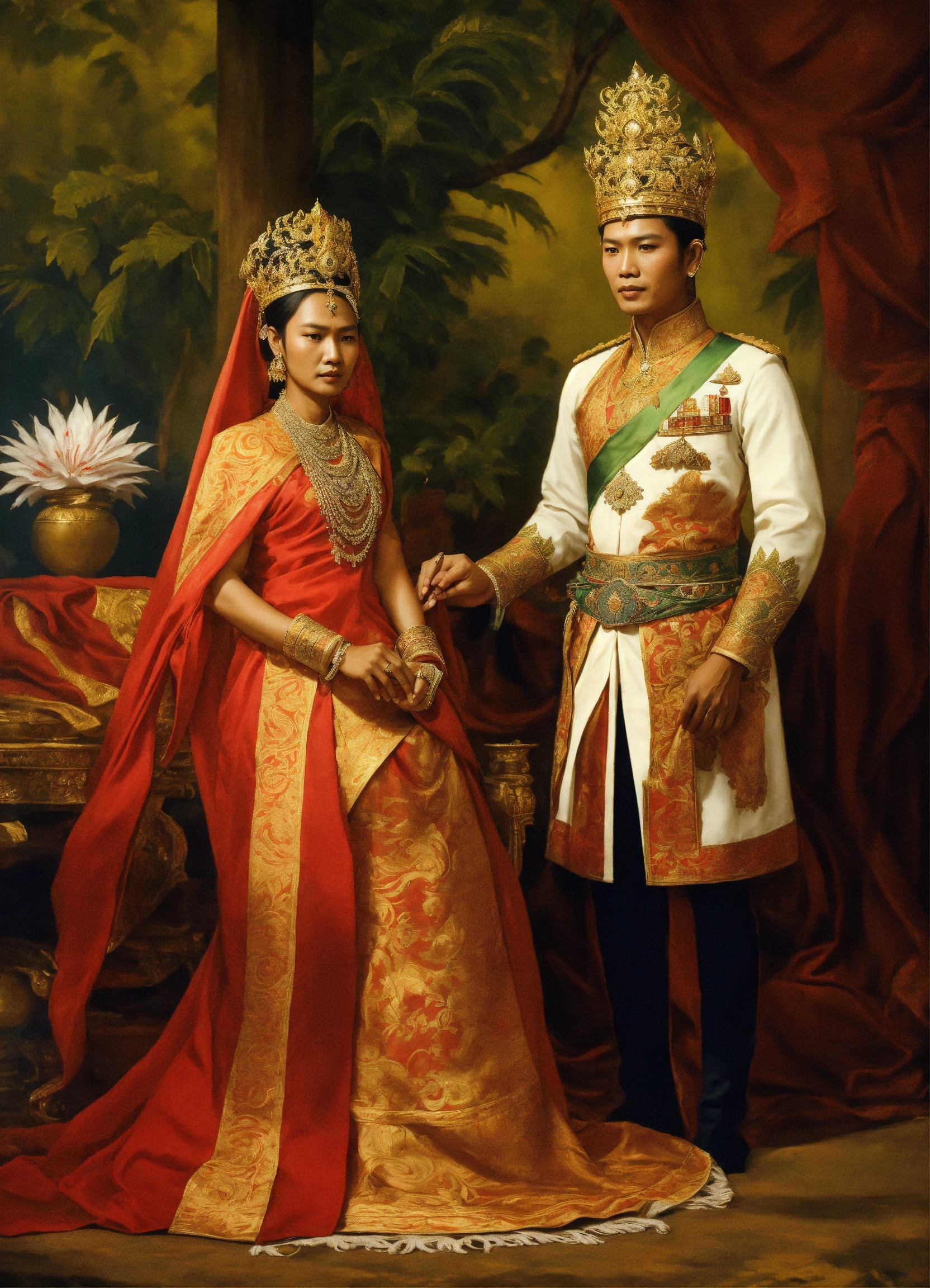 Lexica - Handsome Javanese majapahit king hayam wuruk and beautiful ...