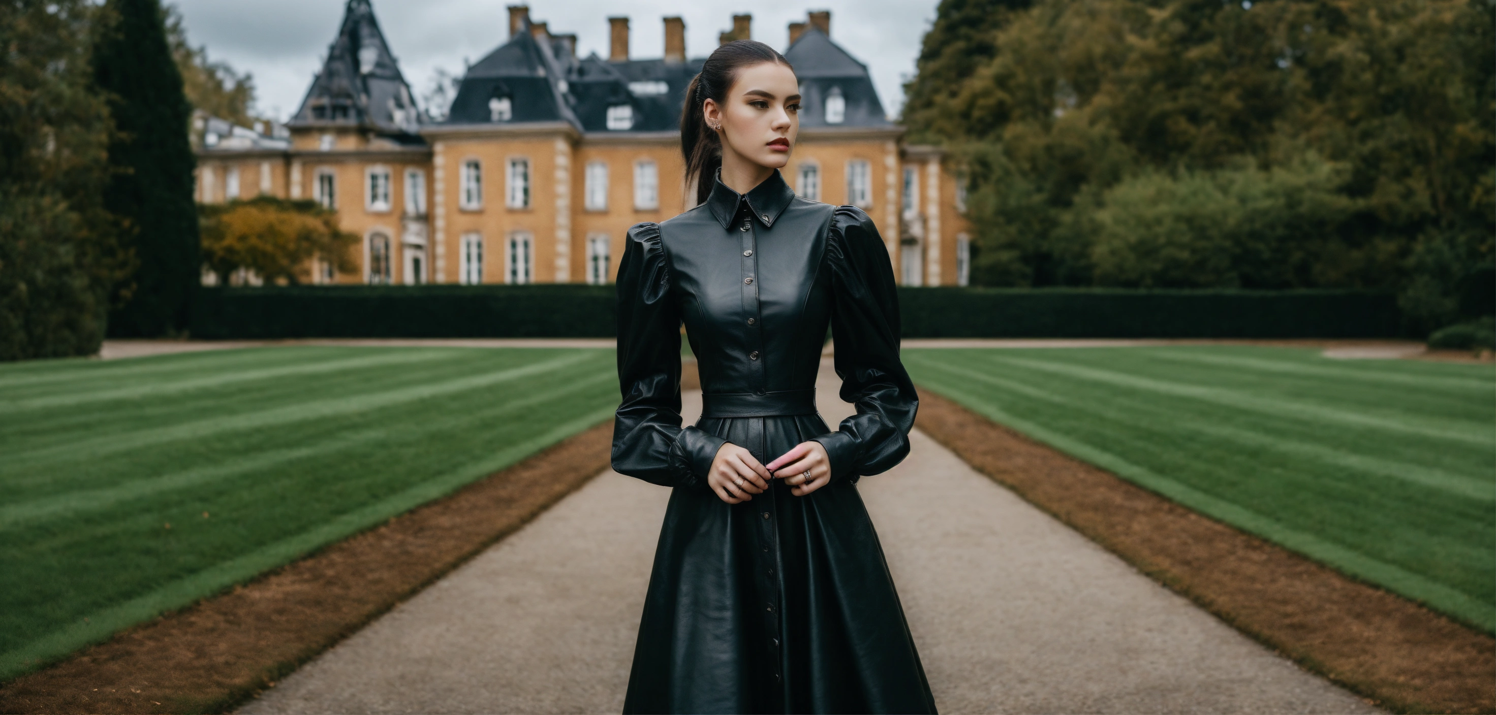 Lexica - Two stunning arrogant women fashion model, strict victorian ...