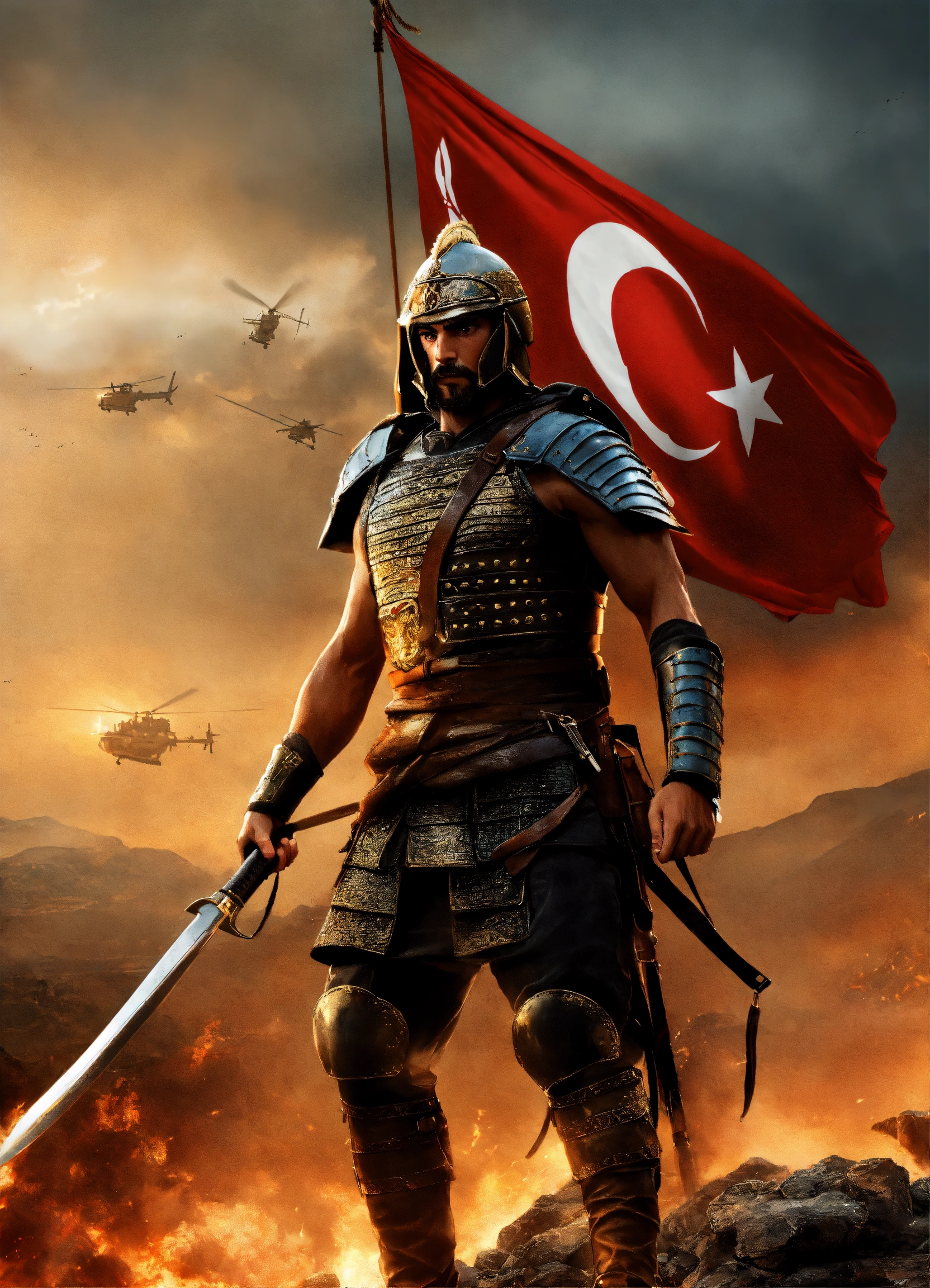 Lexica - Produce an imaginative fantasy scene where Turkish commandos ...