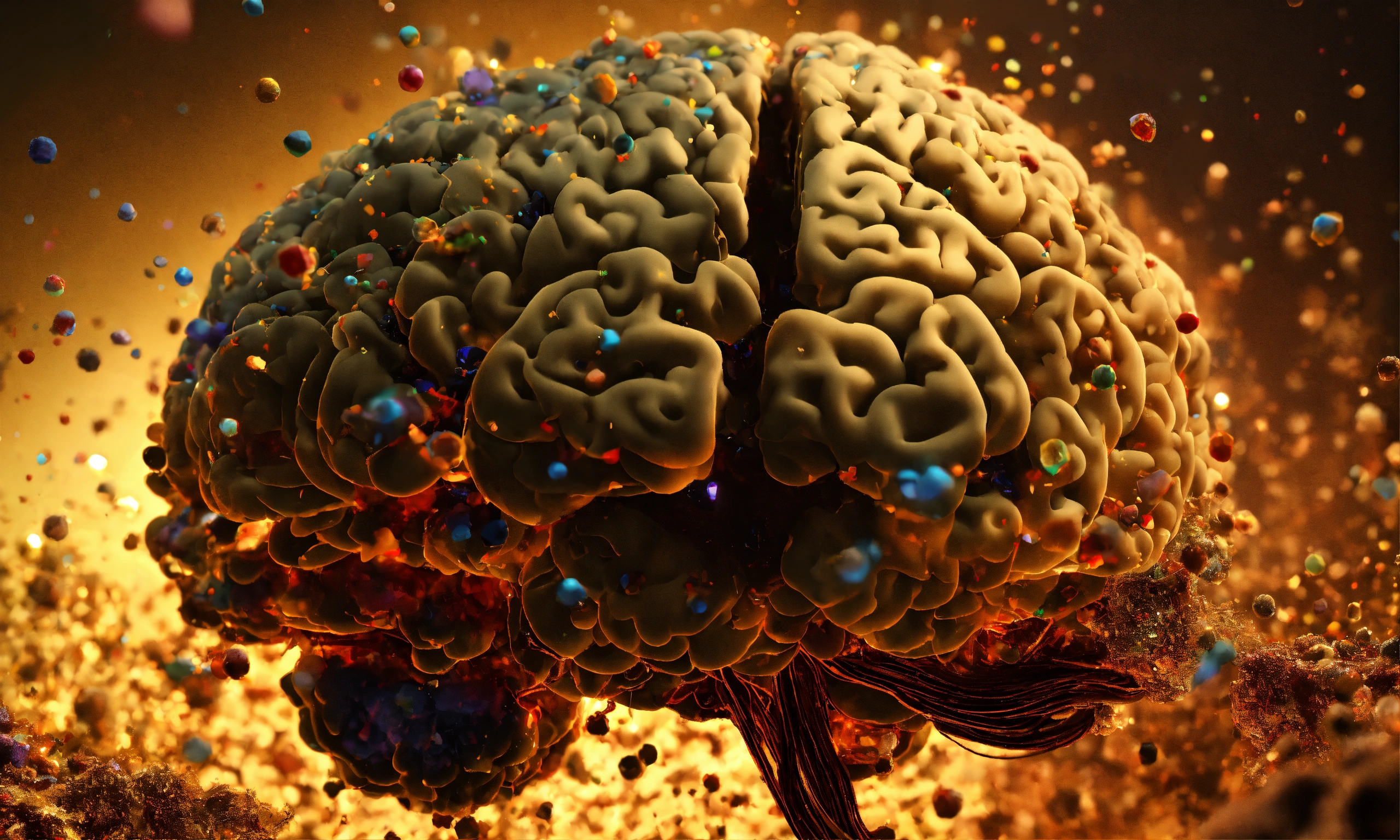 Lexica - A decomposition of particule between a brain and adn