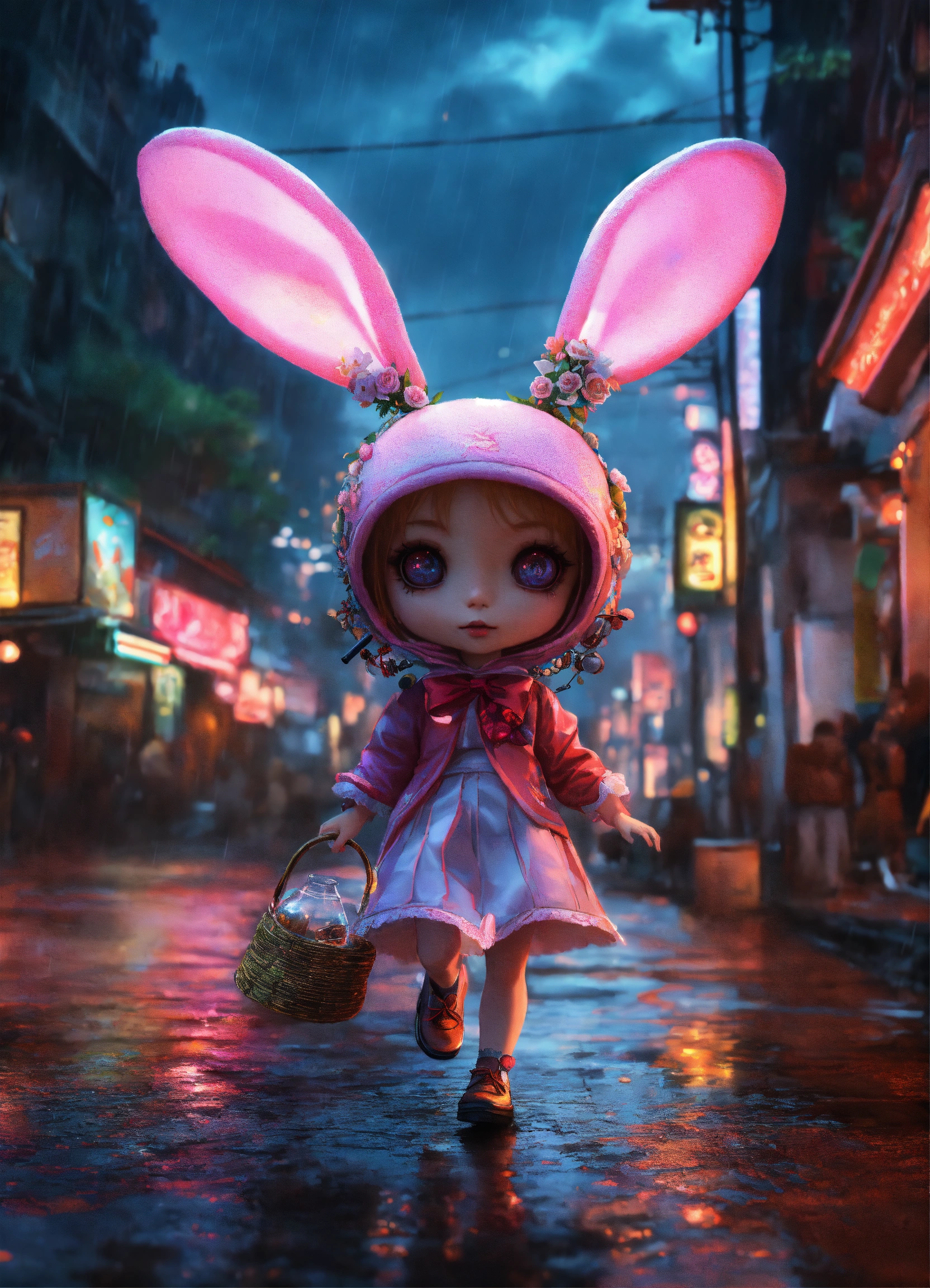 Lexica - Running creepy little japanese alien anime alice in wonderland ...