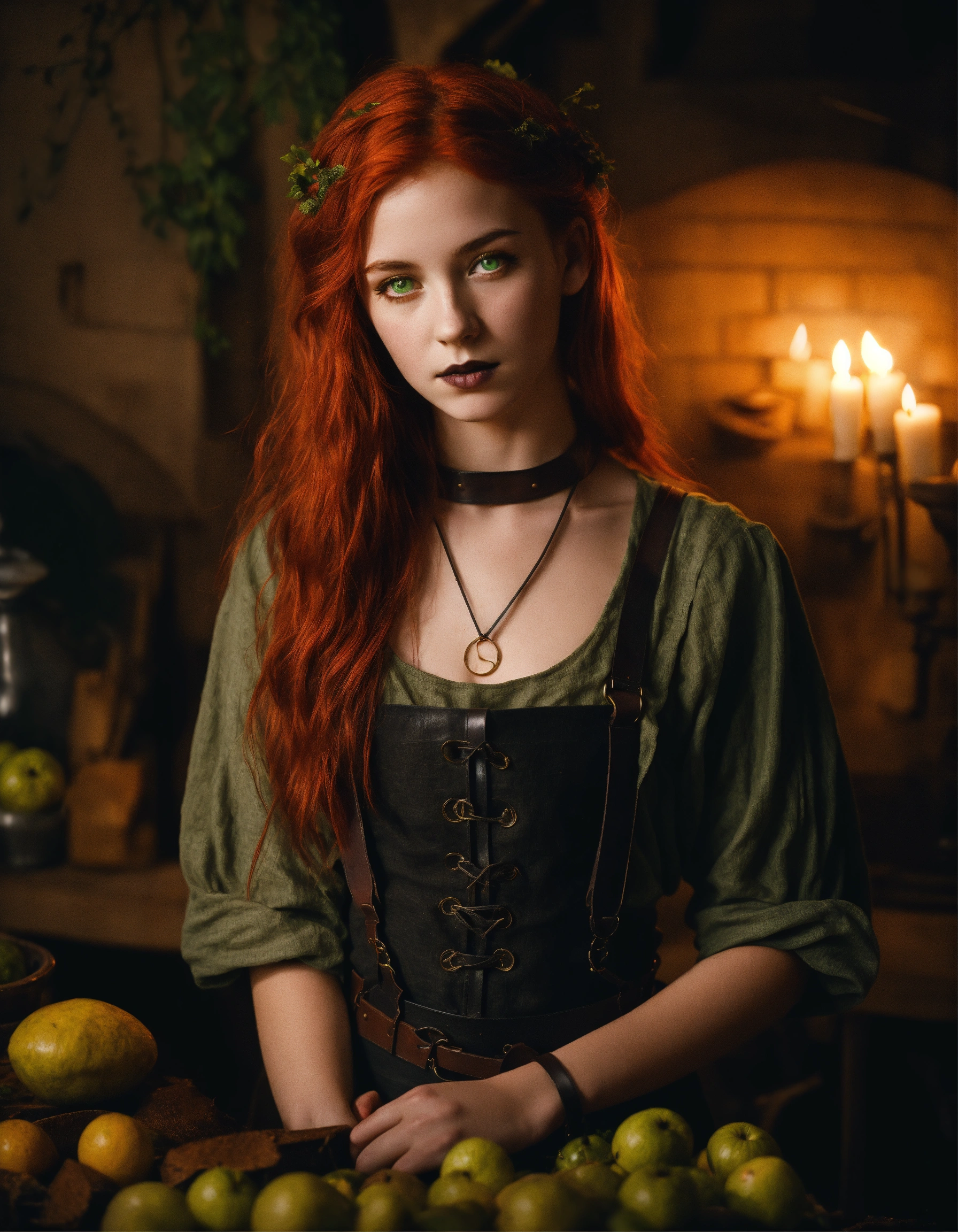 Lexica - Body portrait, 15 years old lightly clad goth girl alchemist ...