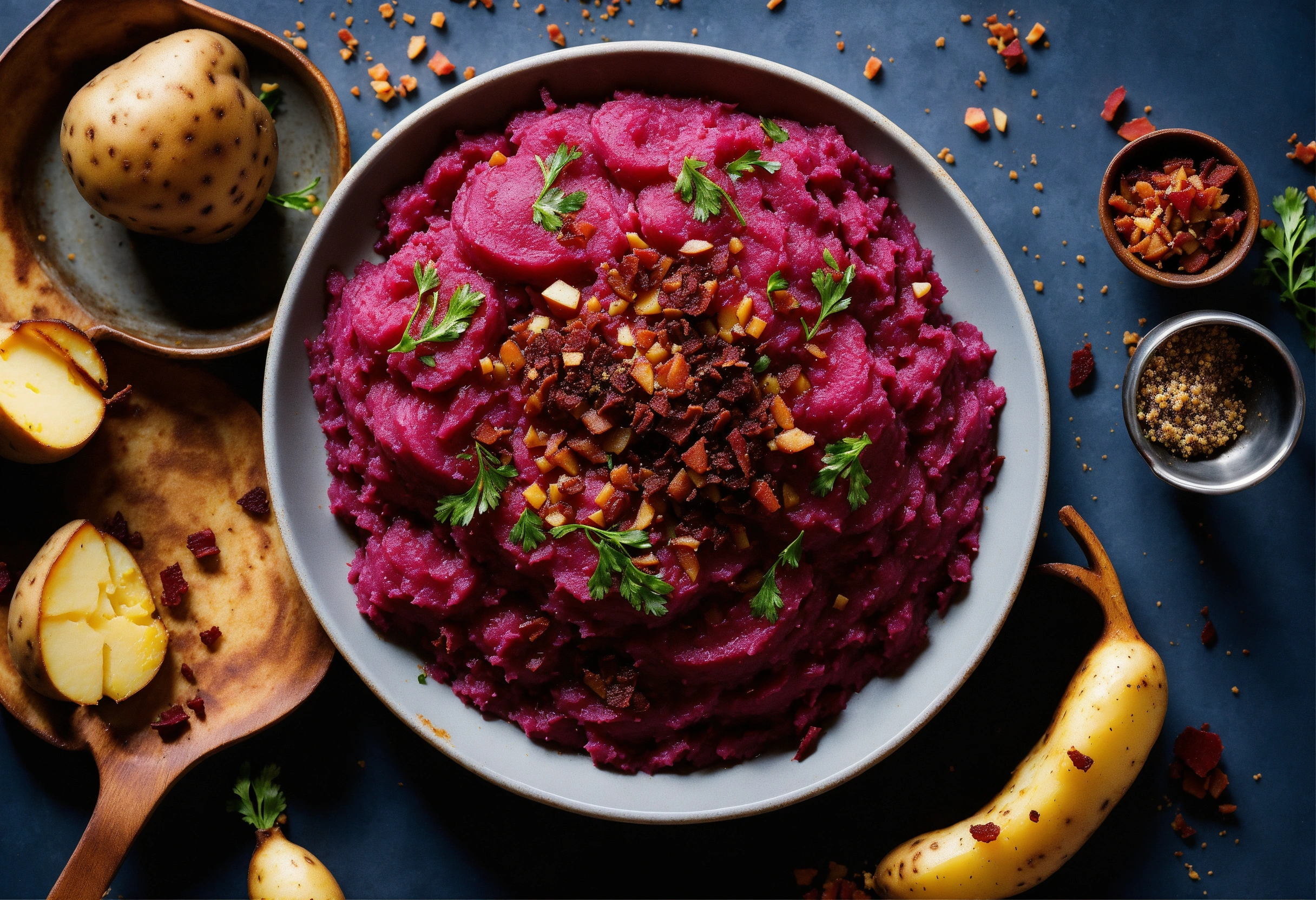 Lexica - Capture the essence of potatoes, beetroot mashed together ...